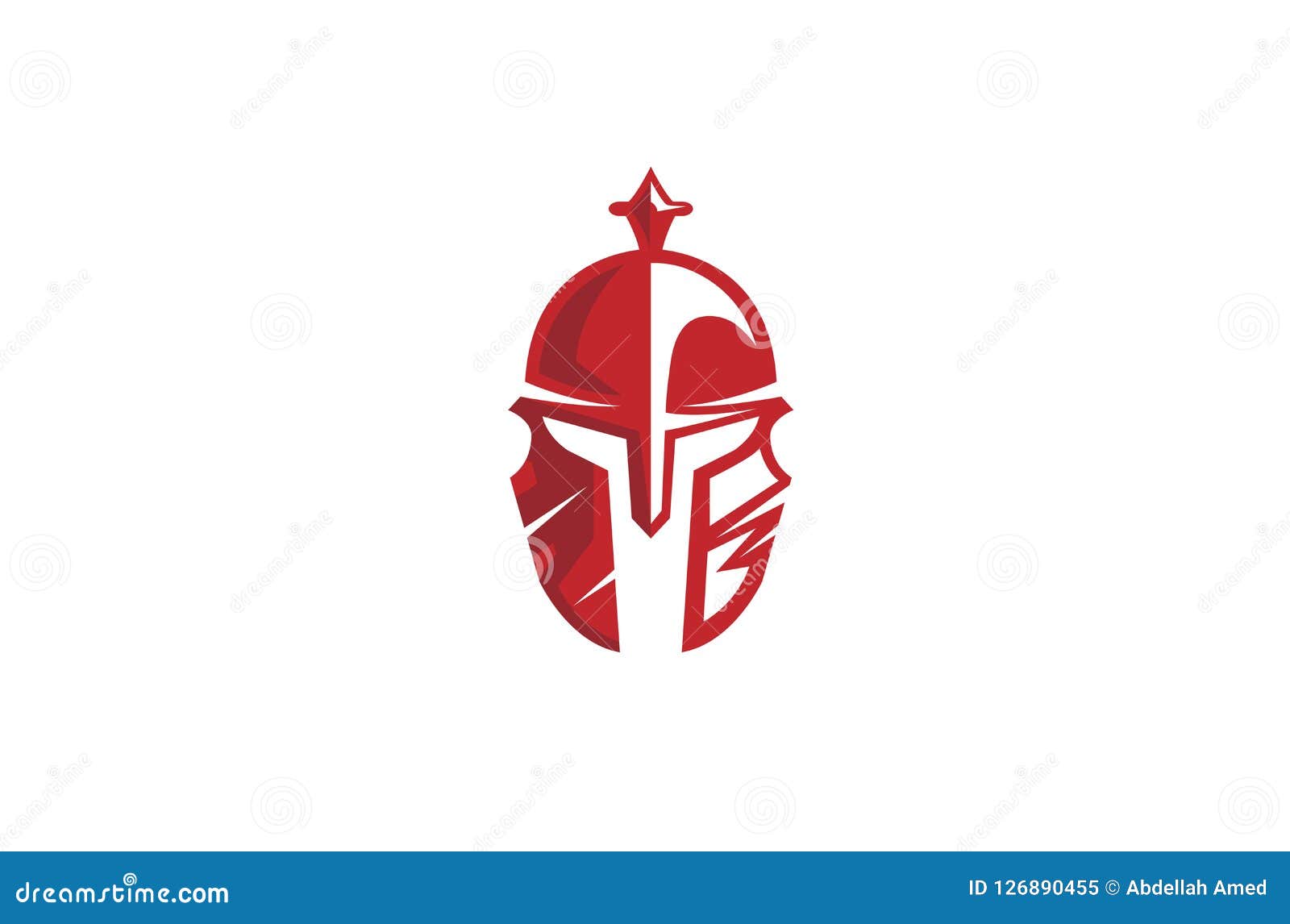 Red Warrior Head Logo
