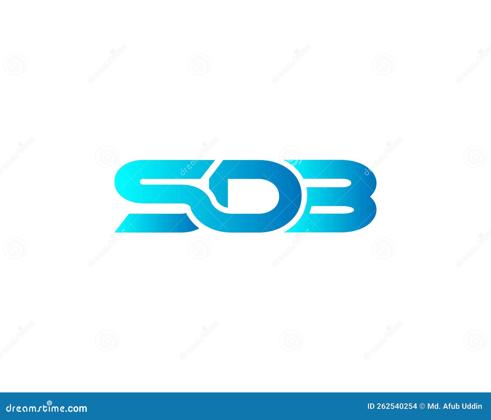 Creative SDB Letter Initial Logo Design Stock Vector - Illustration of ...