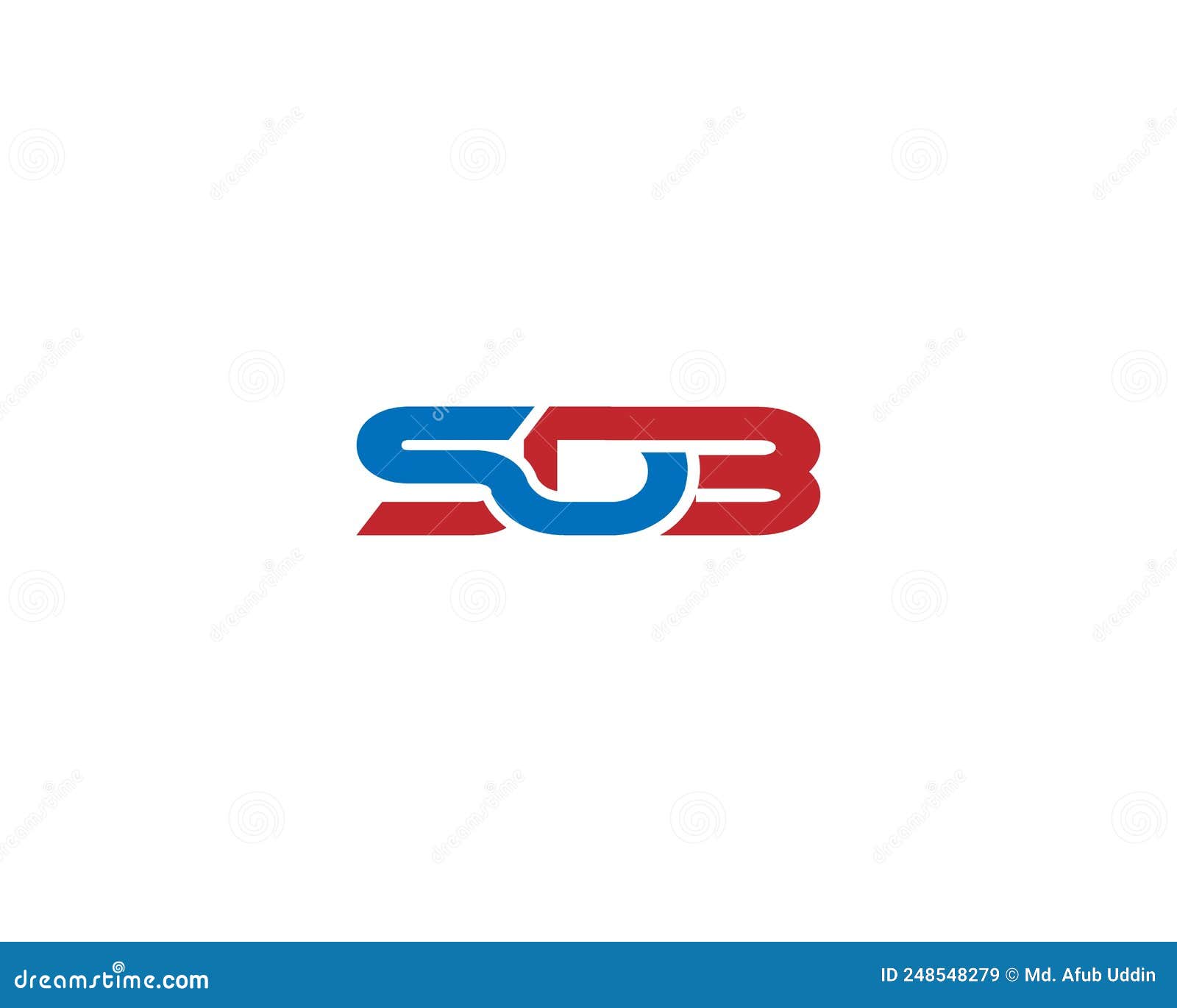 Creative SDB Logo Design Idea Concept Vector Stock Vector ...