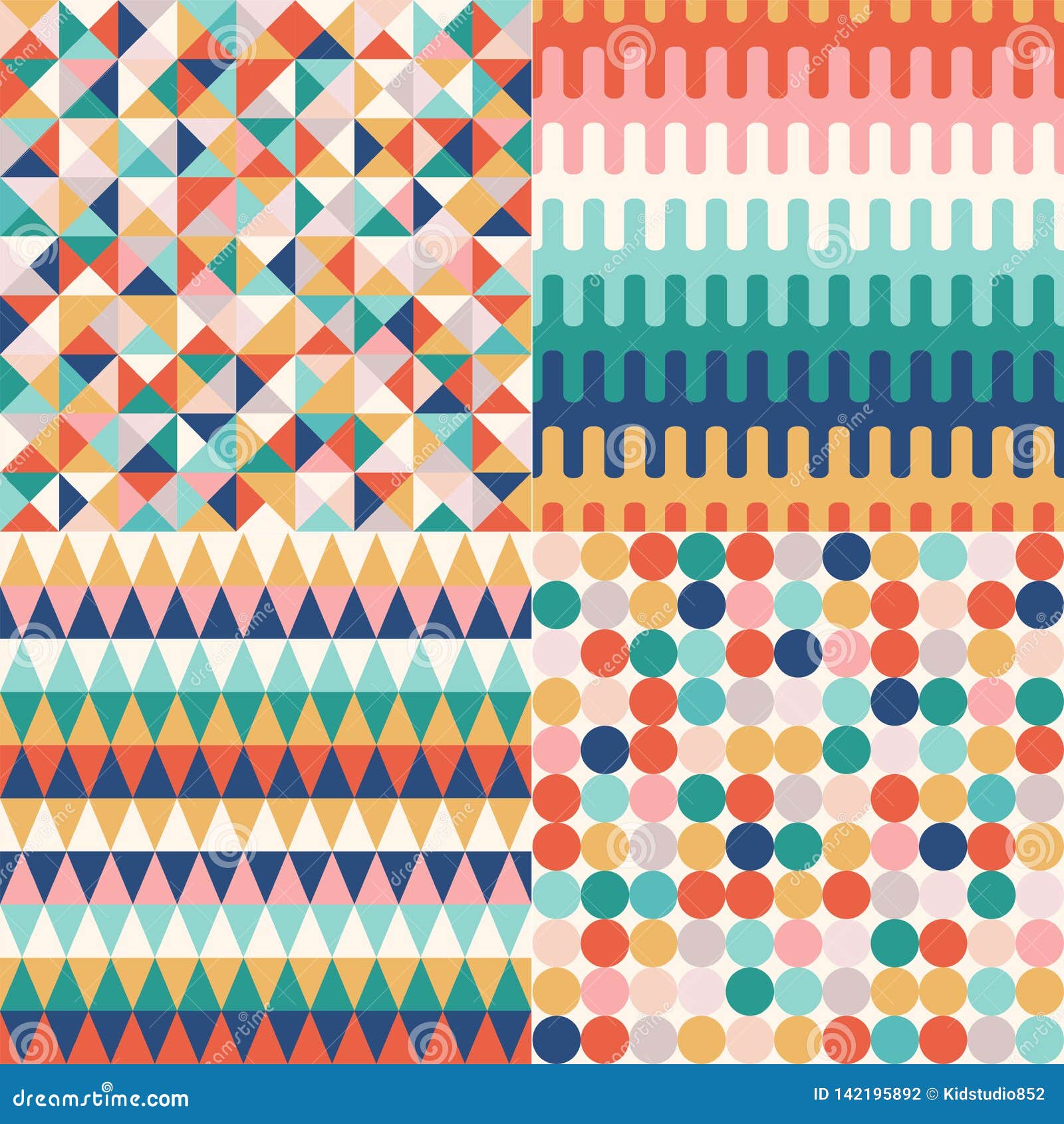 Seamless Hipster Manly Pattern. Fashion Vector Background With Yellow ...