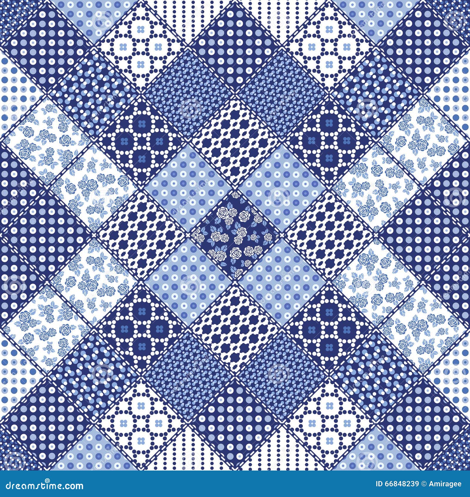 Creative Seamless Patchwork Pattern Stock Vector - Illustration of patch, arabic: 66848239