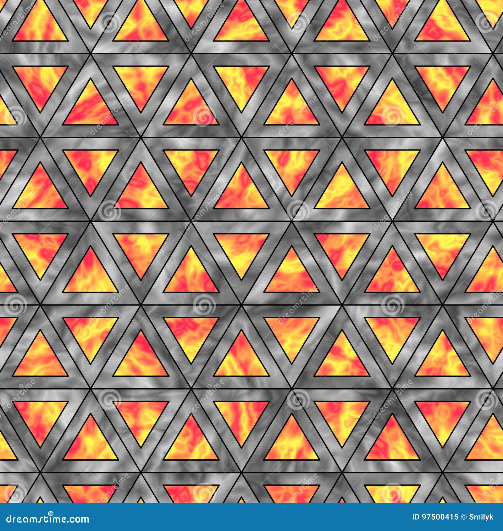 Creative Seamless Pattern of Holographic Triangles of Horizontal Stock ...