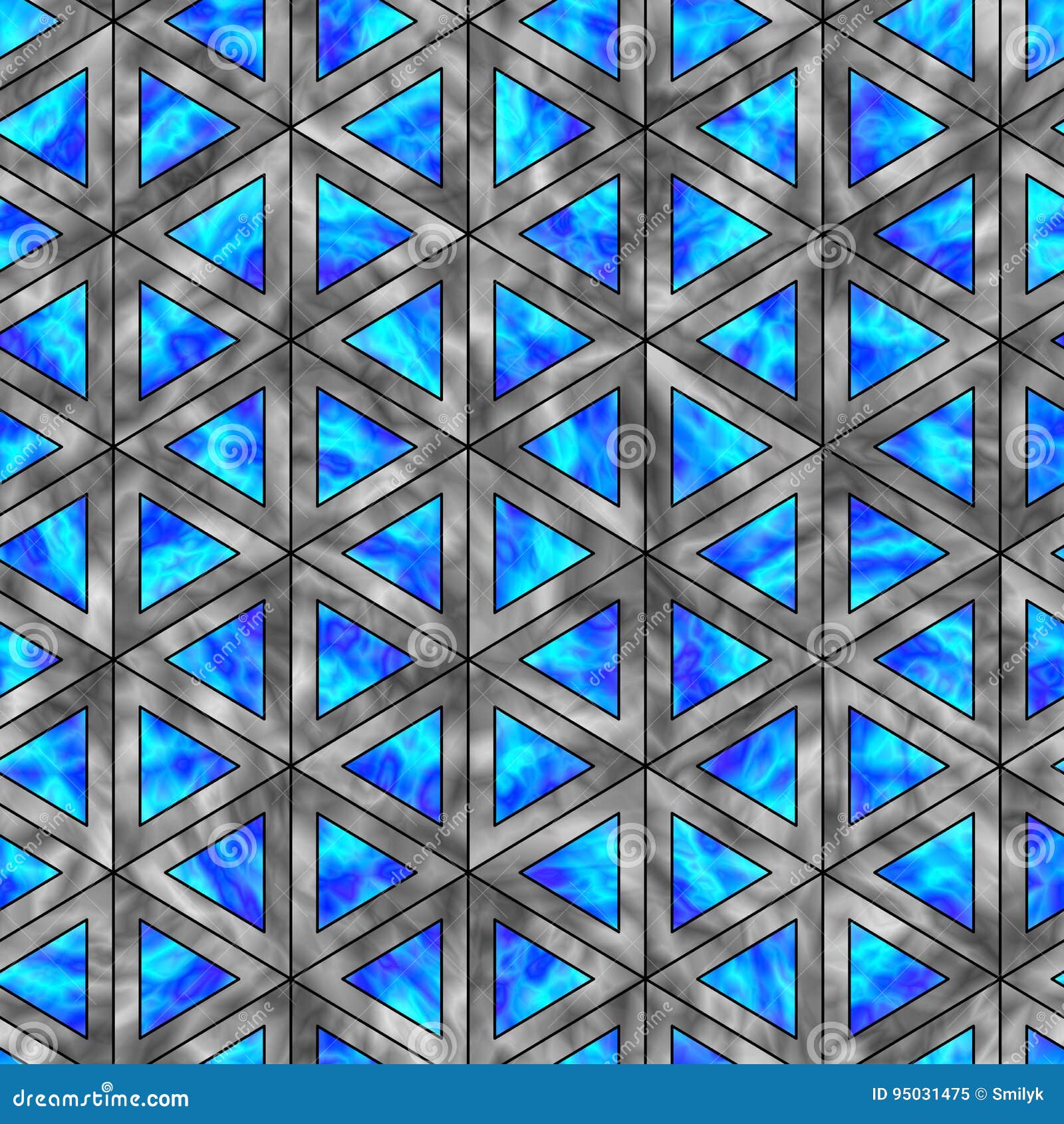 Creative Seamless Pattern of Holographic Triangles. Stock Vector ...