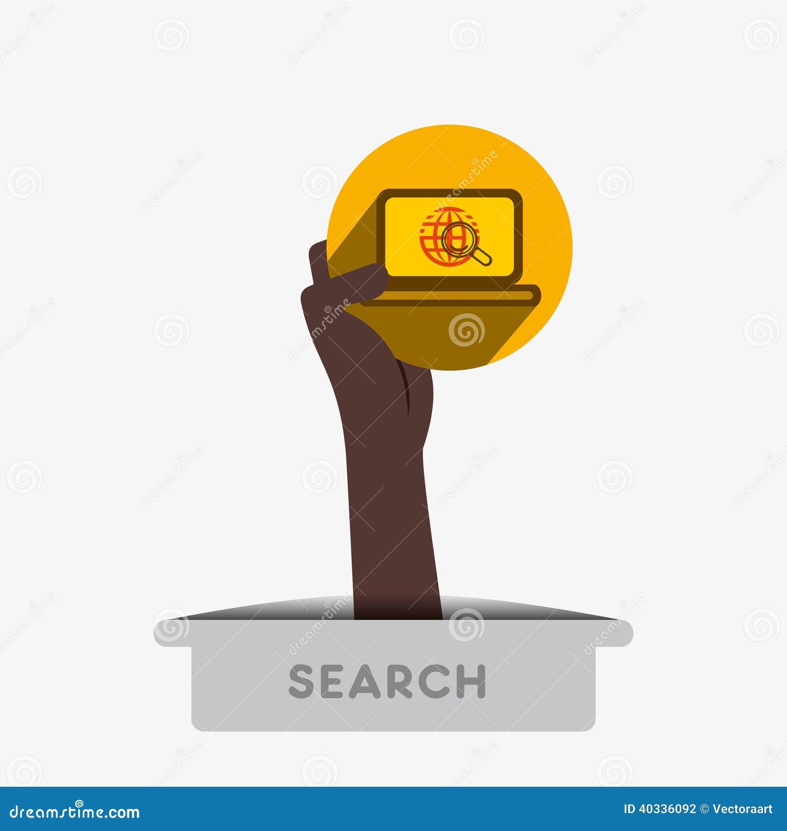 Creative Search Design Concept Stock Vector - Illustration of abstract ...