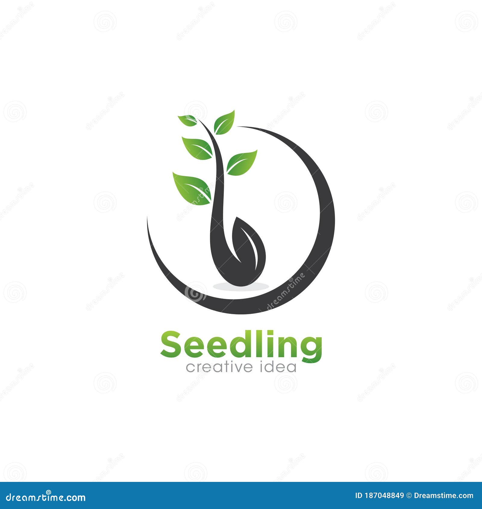 Creative Seed Concept Logo Design Template Stock Vector - Illustration ...