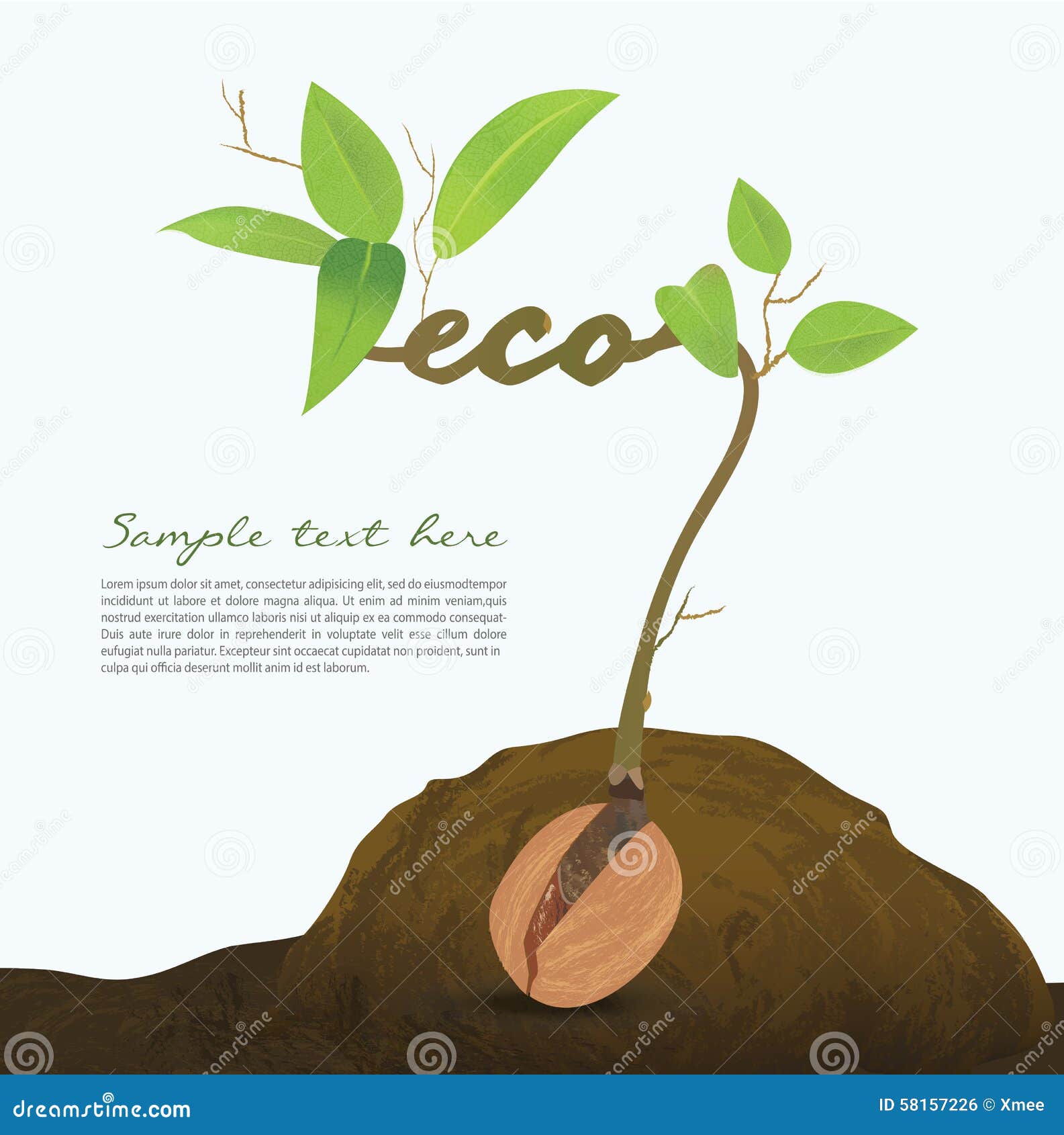 Creative Seed Idea Abstract Info Graphic, Concept. Stock Vector ...