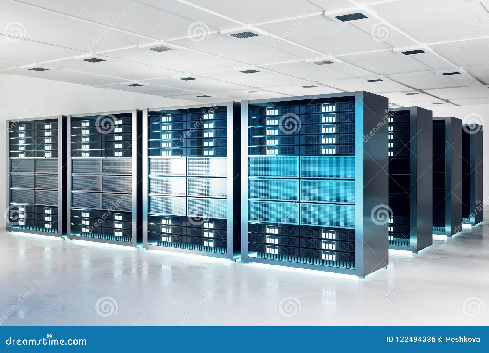 Creative Server Room Background Stock Illustration - Illustration of ...