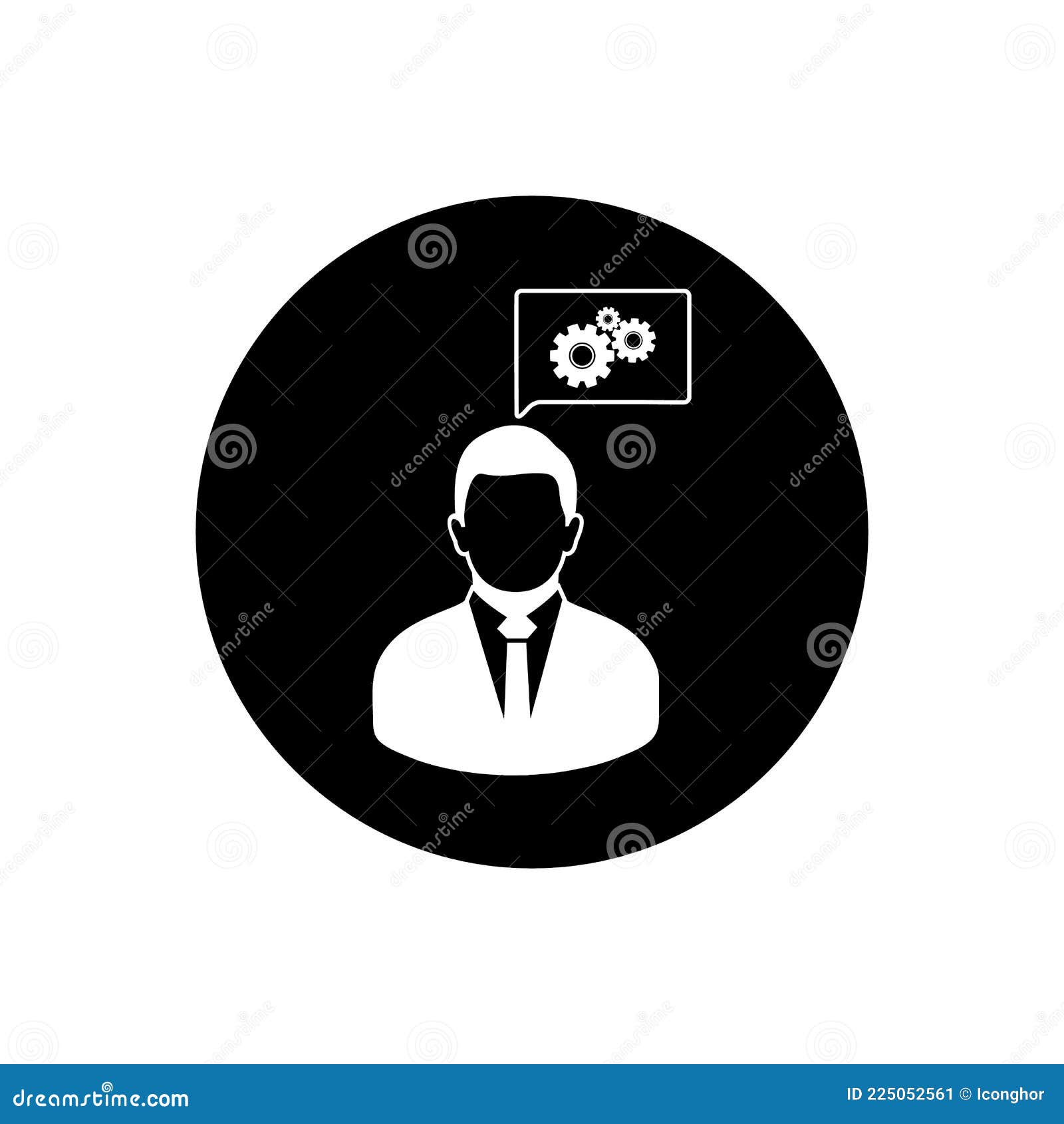 Creative Service Icon. stock vector. Illustration of button - 225052561