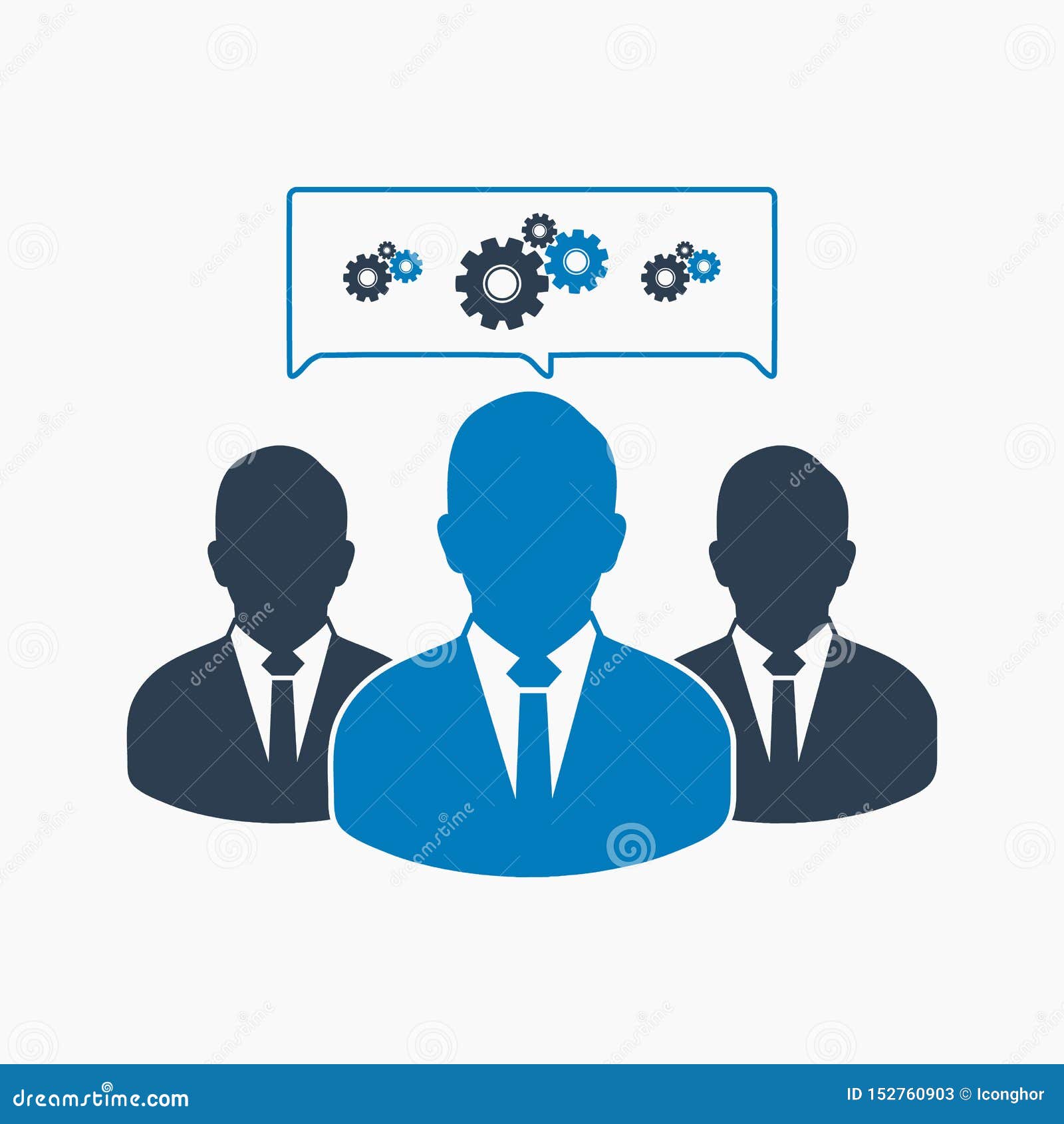 Creative Servicing Team Icon. Stock Vector - Illustration of control ...