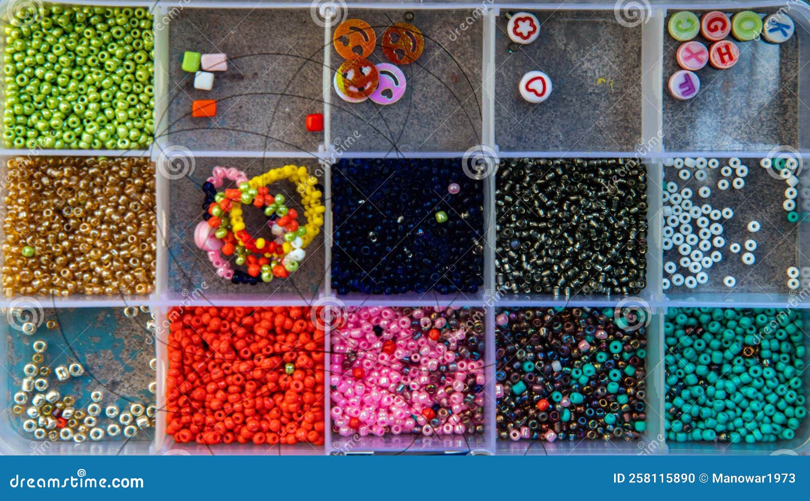 A Creative Set of Various Beautiful Sewing Handmade Materials .beads ...
