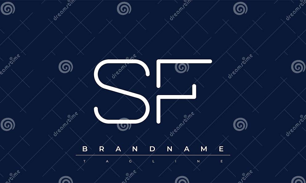 Creative SF Letter Initial Logo Vector Image Stock Vector ...