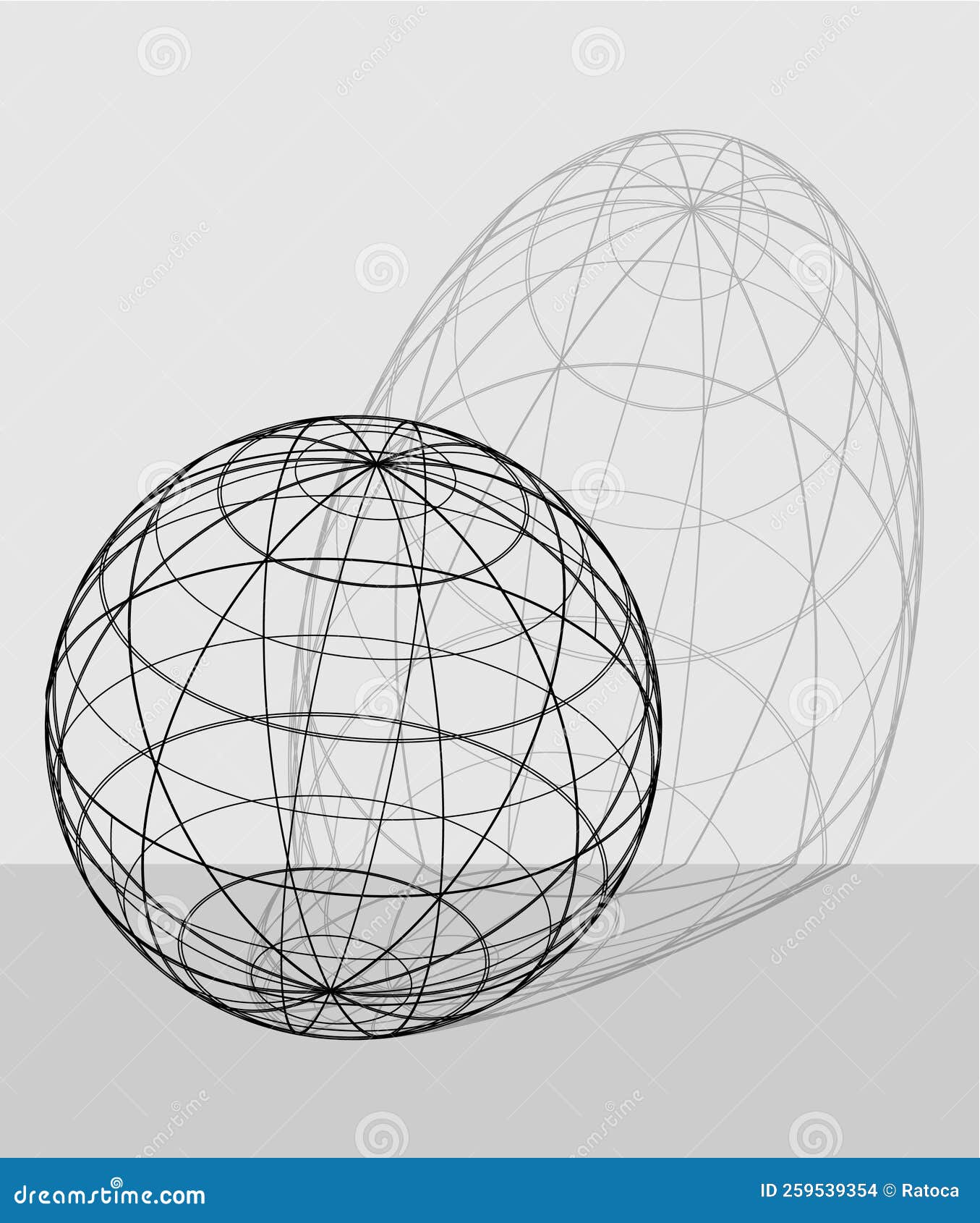 Creative shadow ball stock vector. Illustration of overshadow - 259539354