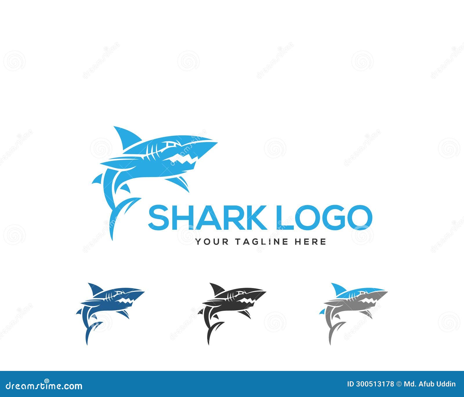Creative Shark Logo Icon Design. Stock Vector - Illustration of risk ...