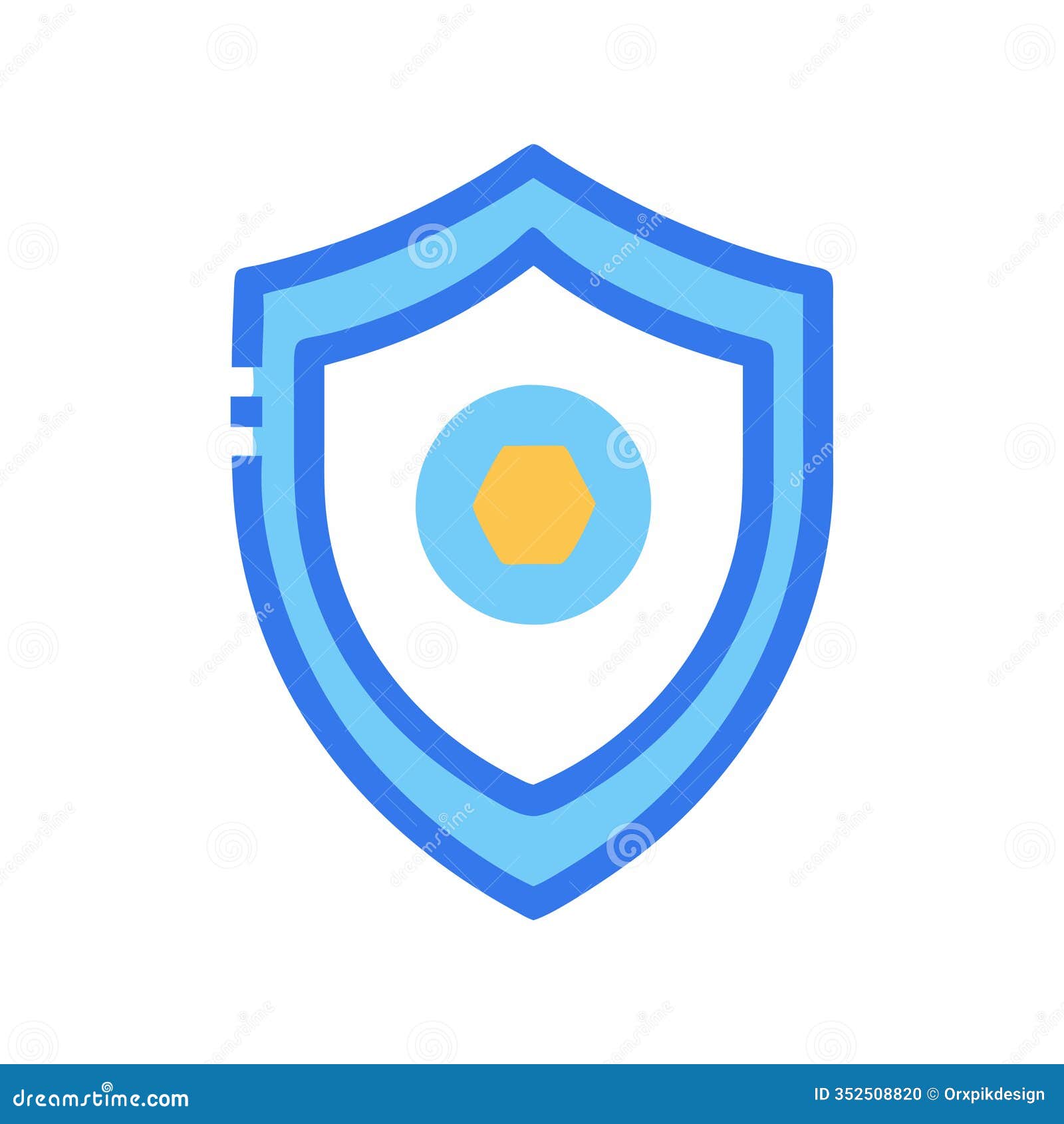 Creative Shield Emblem for Identity Stock Illustration - Illustration ...