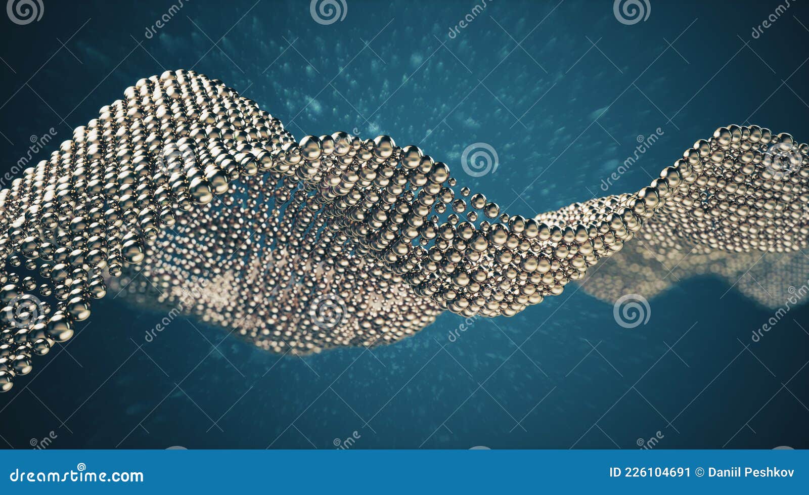 Creative Shiny Bubble Wave on Blue Wallpaper. Landing Page Concept ...