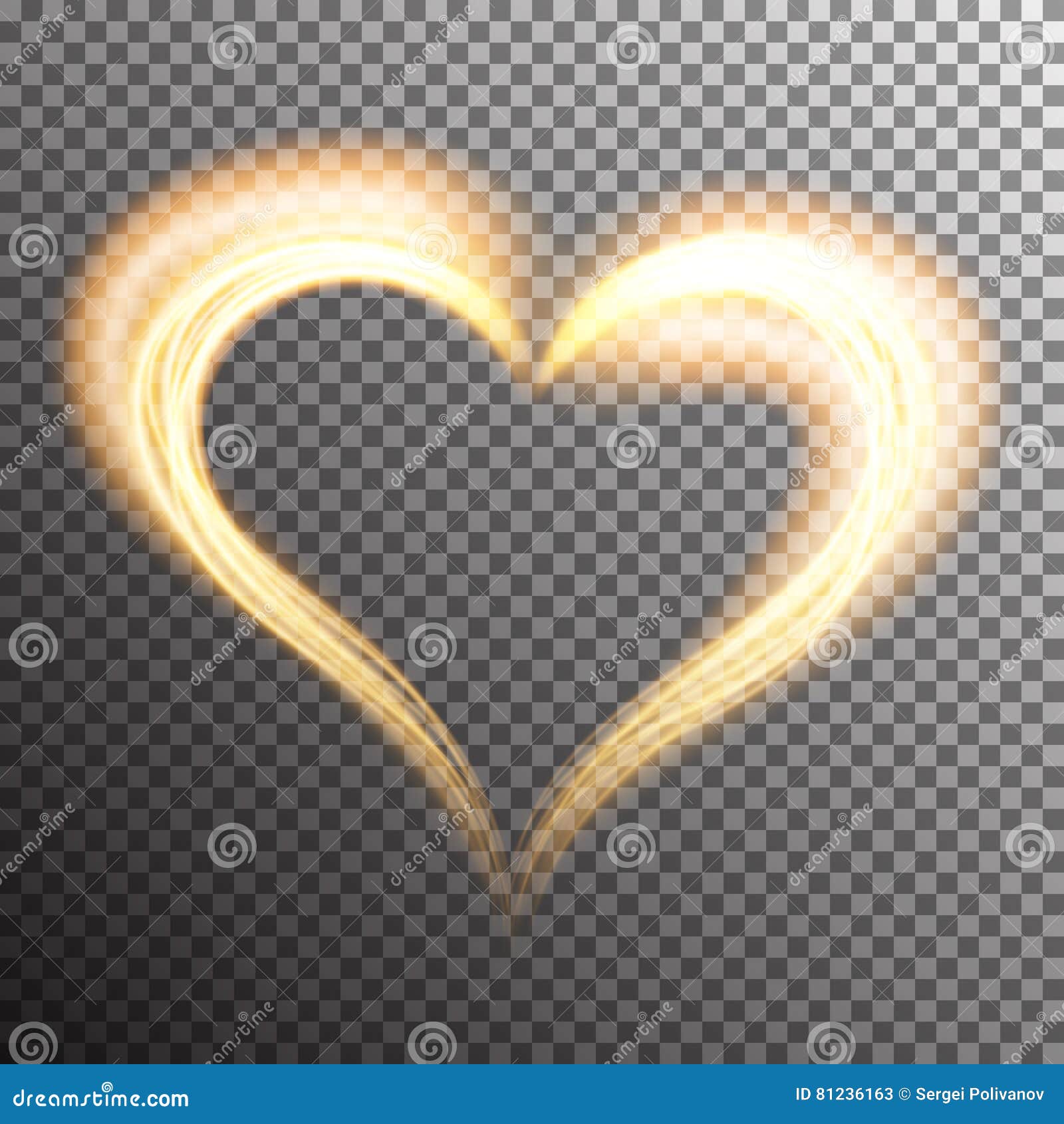 Creative shiny heart shape stock vector. Illustration of clipart - 81236163