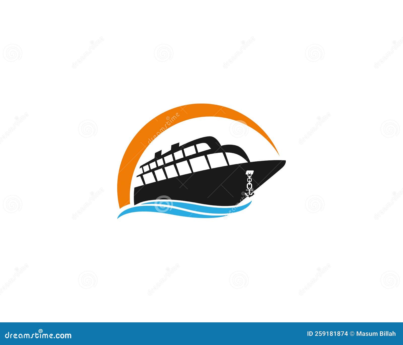 Creative Ship Design Concept Stock Vector - Illustration of font, logo ...