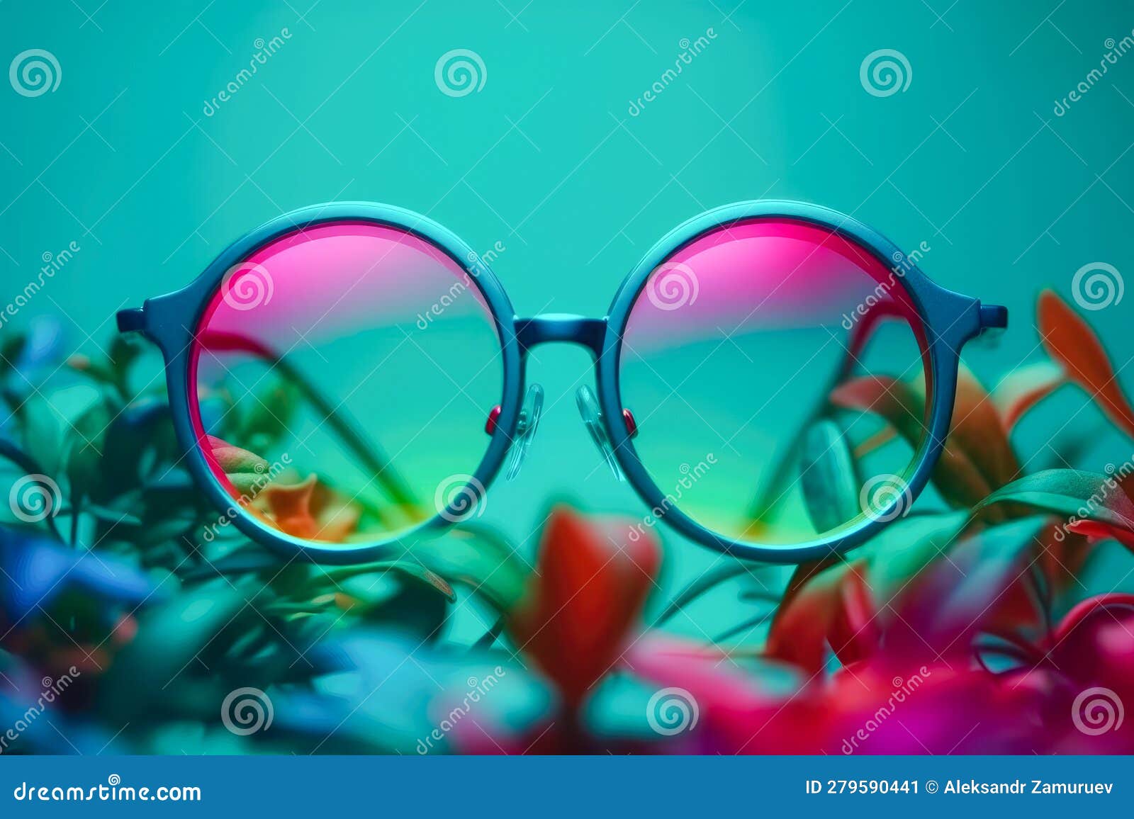 CREATIVE SHOOT of SUNGLASSES with COLORFUL BACKGROUND and COOL PROPS ...