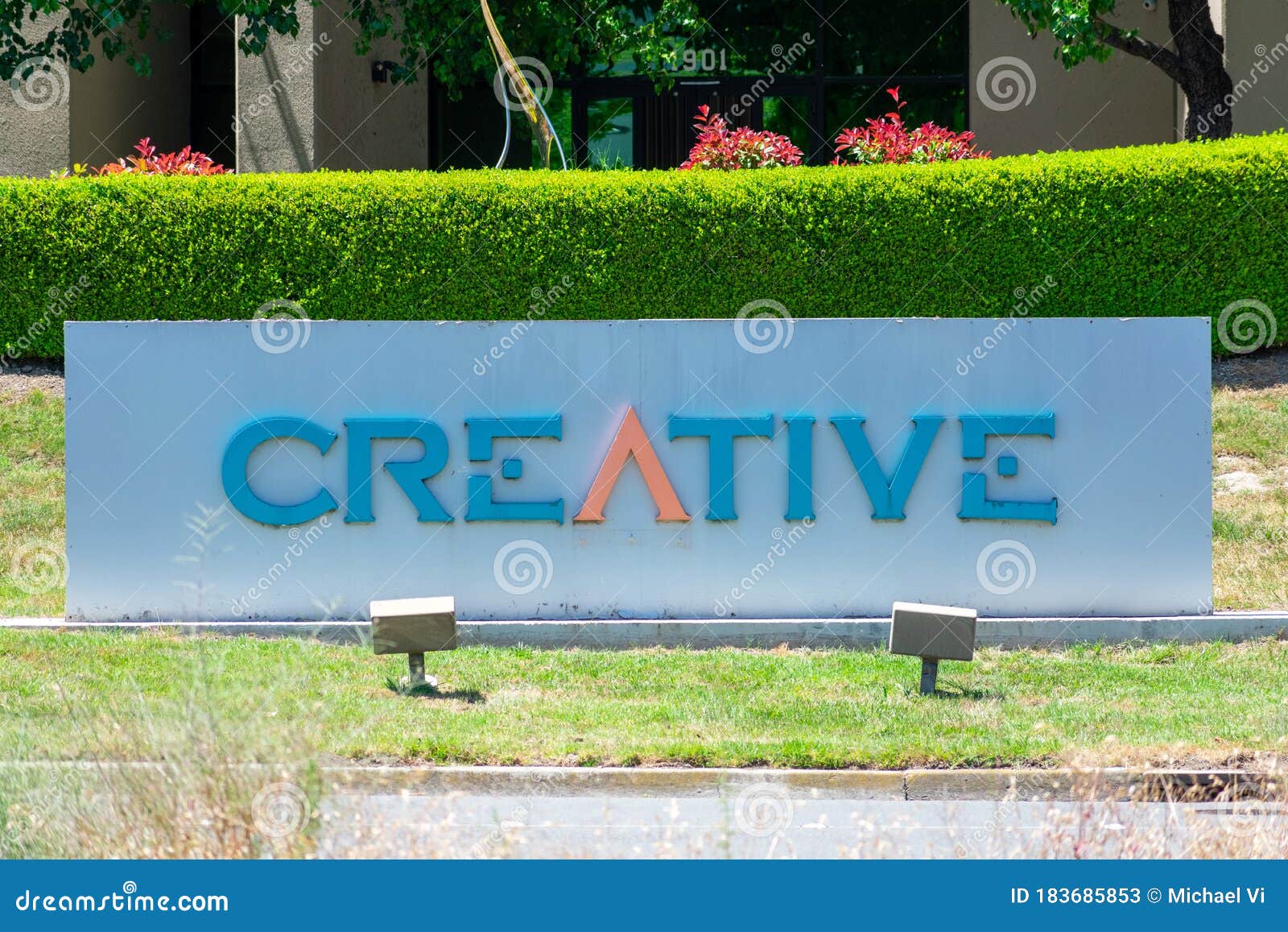 Creative Sign at Creative Technology Headquarters Office in Silicon ...