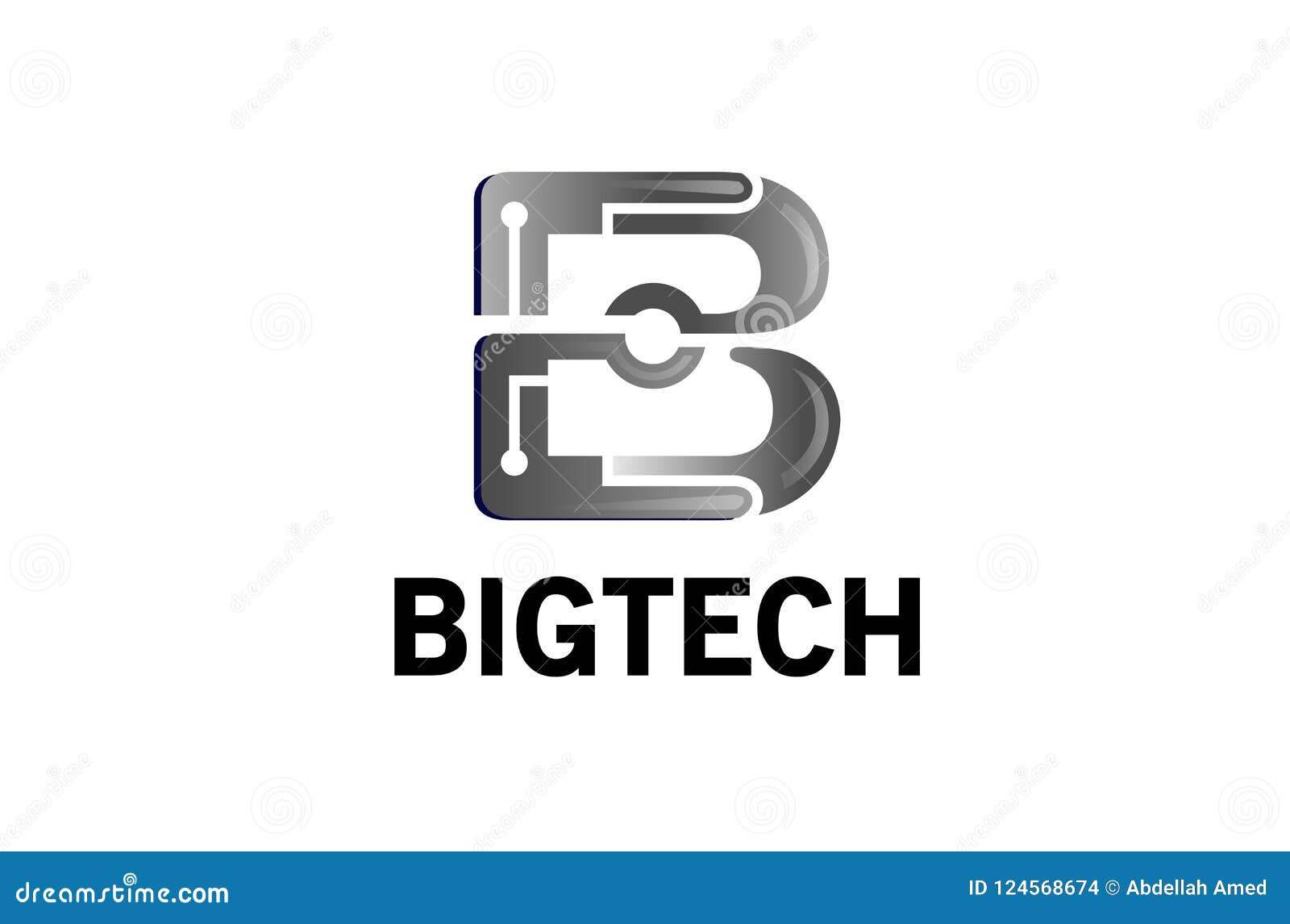 Creative Silver B Letter Logo Symbol Design Stock Vector - Illustration ...