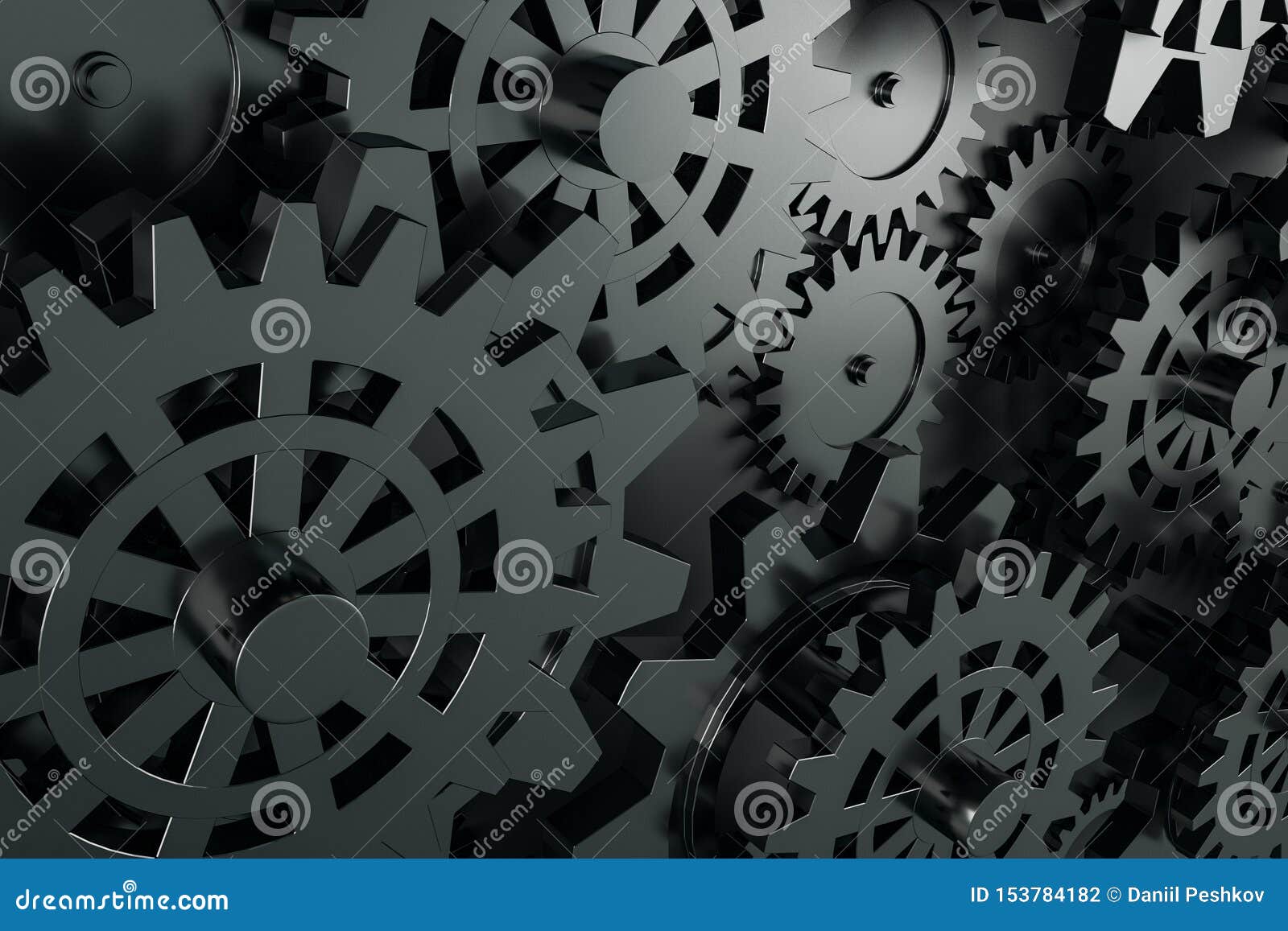 Creative Silver Gears Backdrop Stock Illustration - Illustration of ...