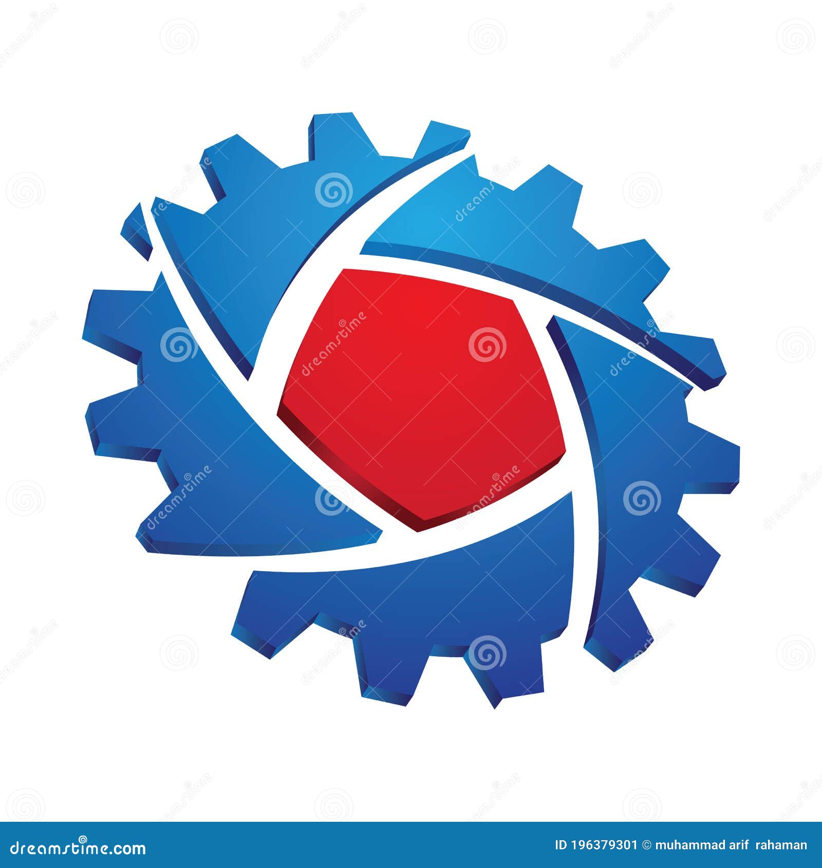 Creative Simple Gear Logo Vector Design Icon Illustration Stock Vector ...