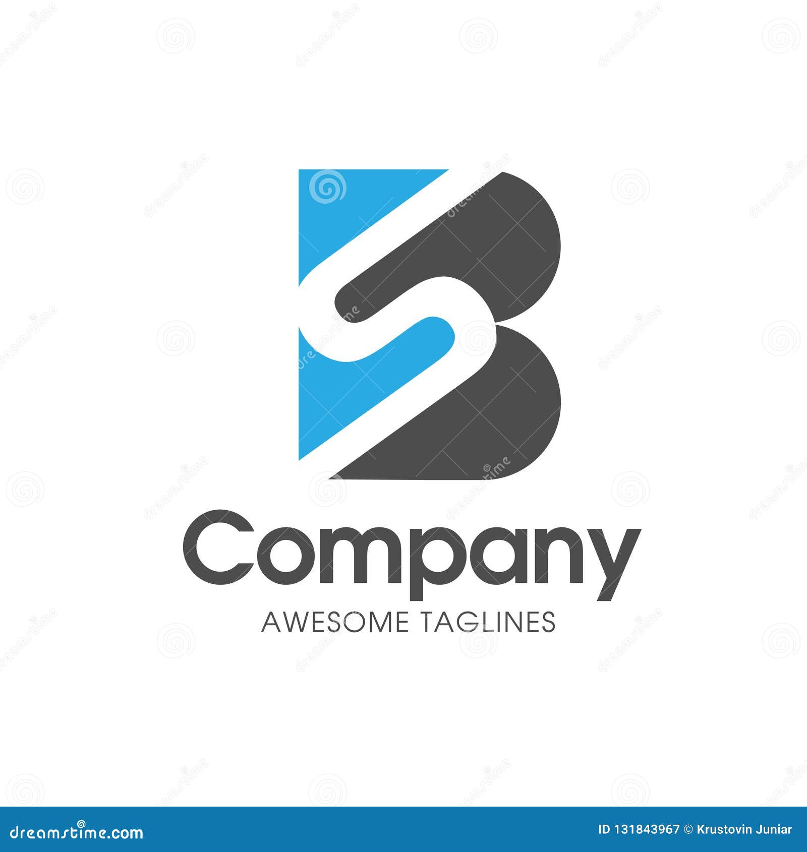 Simple Initial Letter SB Modern Logo Stock Vector - Illustration of ...