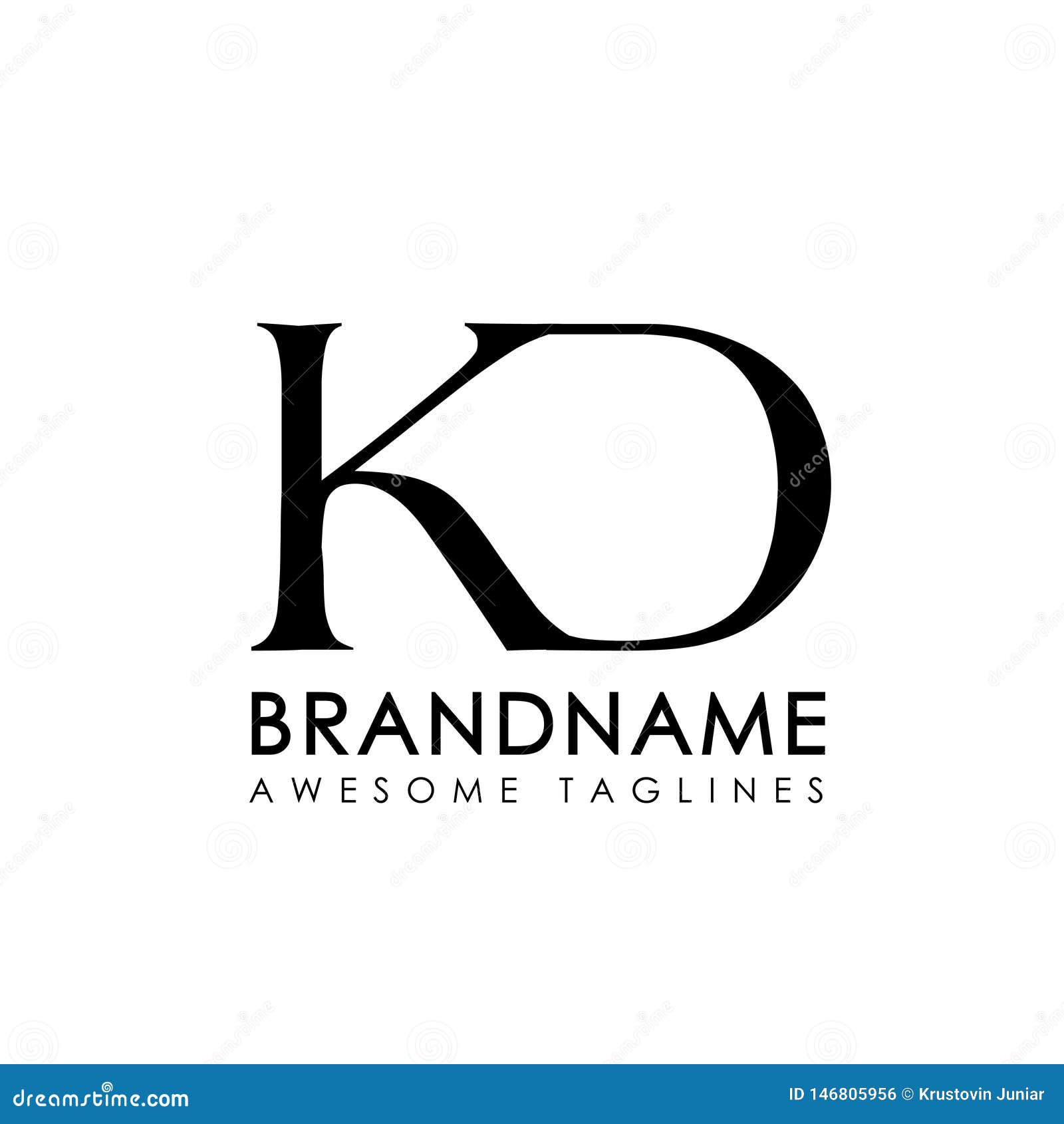 Simple Initial Letters KD Logo Stock Vector - Illustration of joined ... Simple Initial Letters KD Logo Stock Vector - Illustration of joined ...