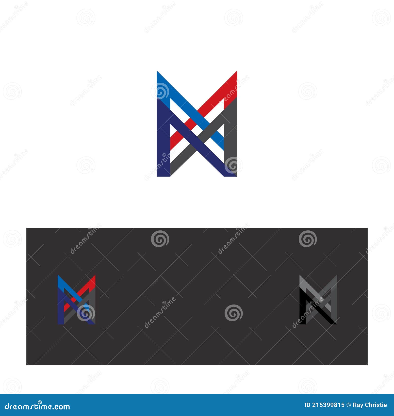 Abstract Geomteric Letter M Initial Logo Stock Vector - Illustration of ...