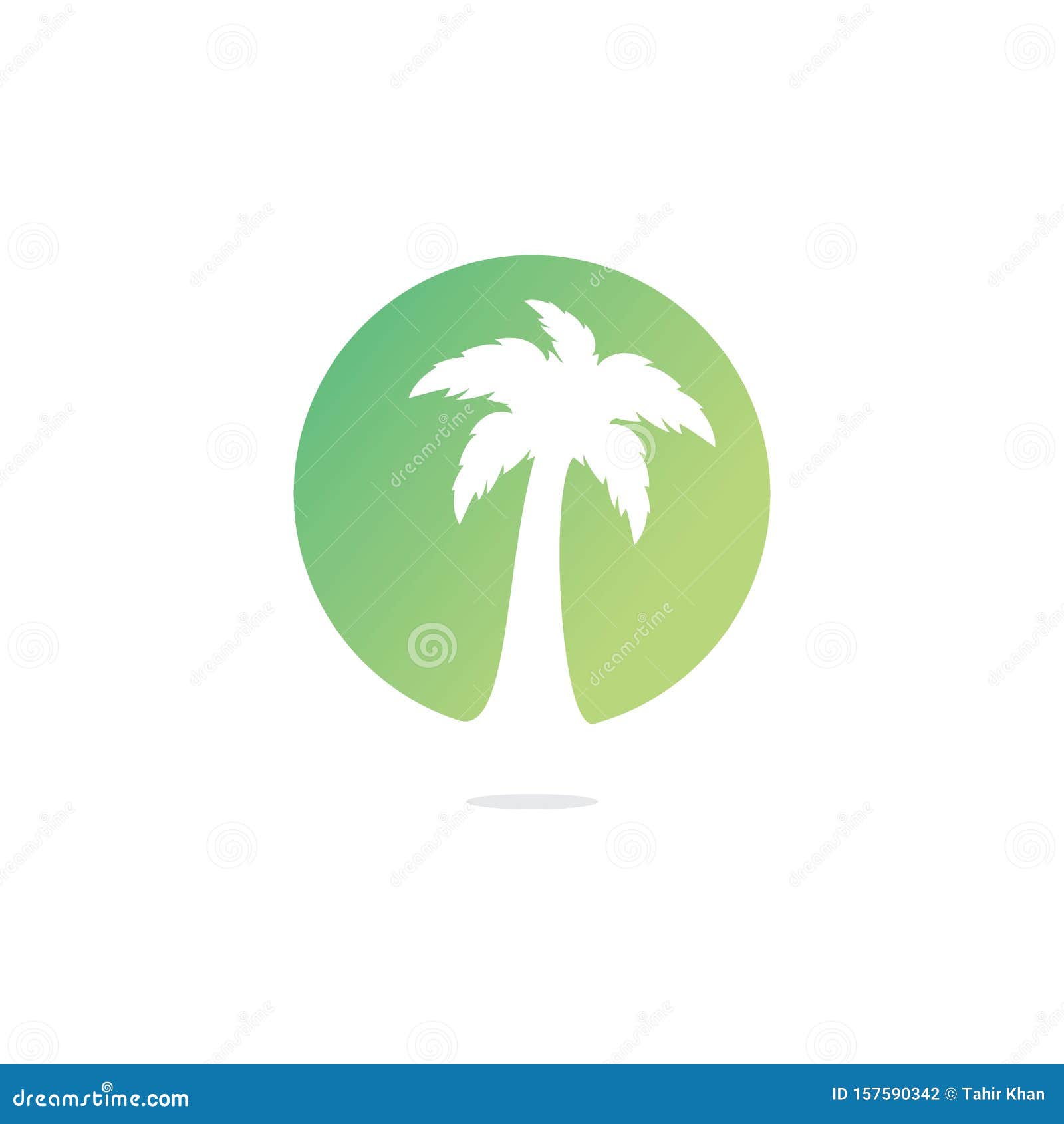 Creative Simple Palm Tree Vector Logo Design Stock Vector ...