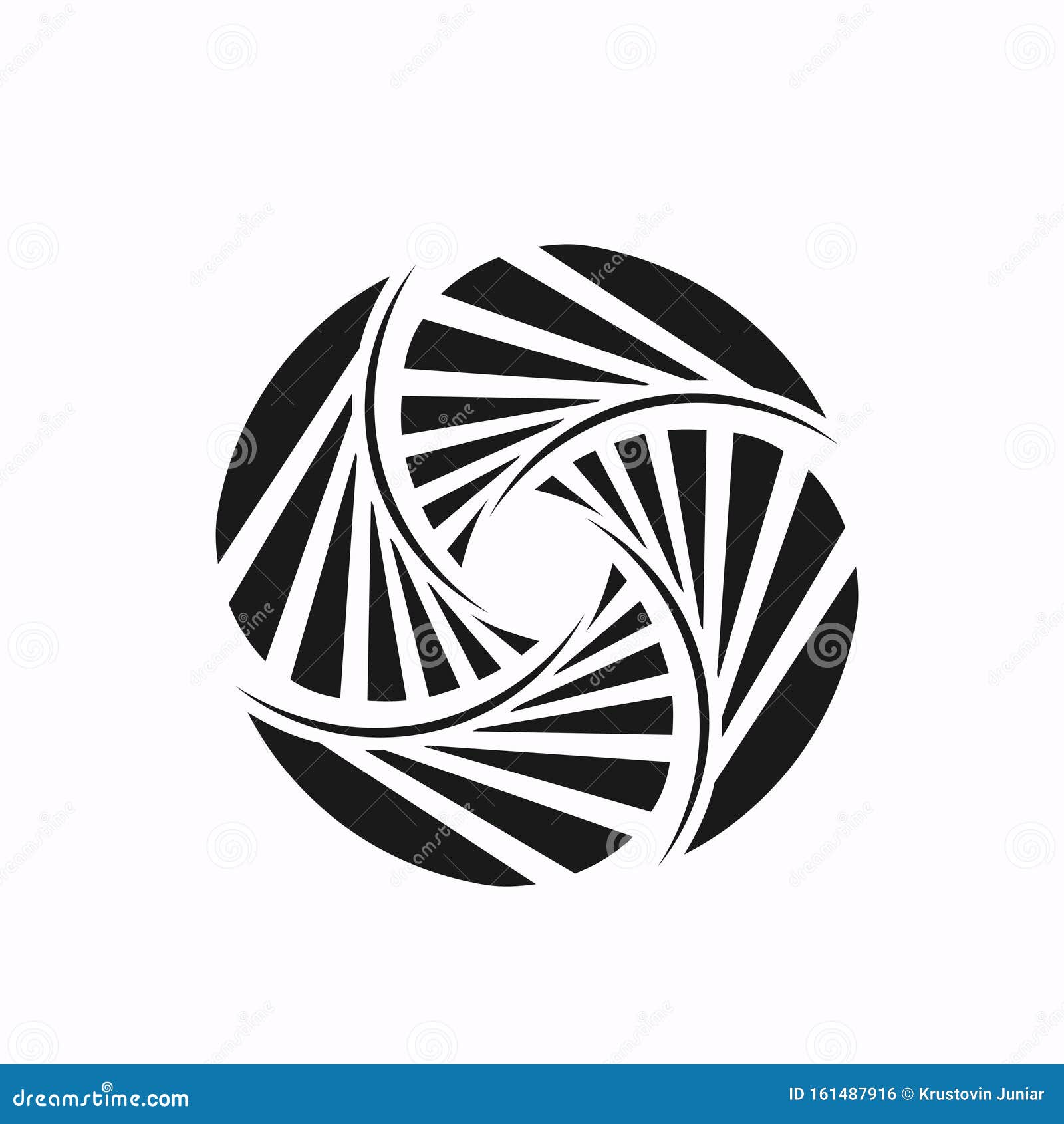 Creative Simple Spin Circle Leaf Element Vector Stock Vector ...