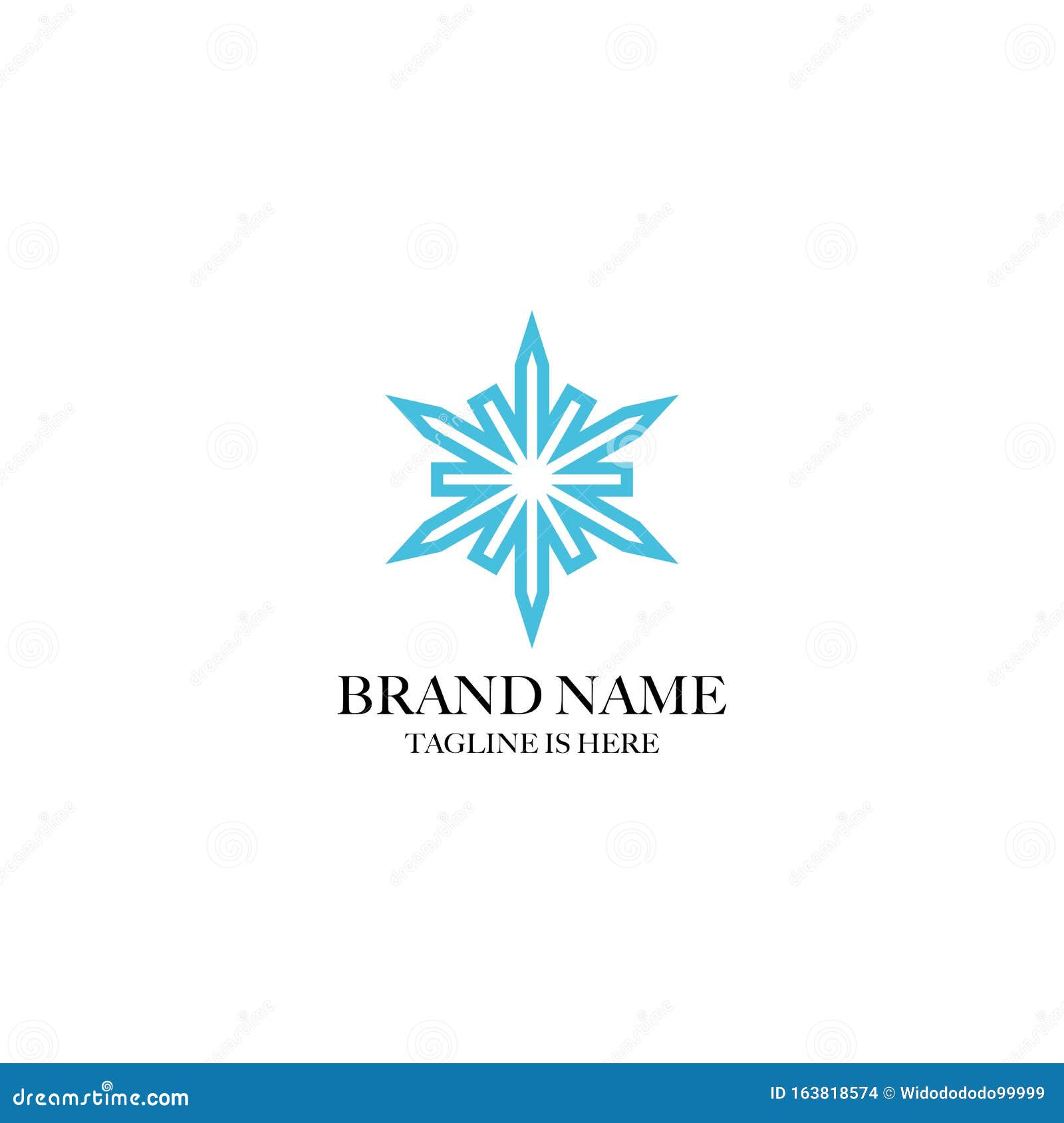 Creative Six Star Design Logo, Element Six Stock Vector - Illustration ...