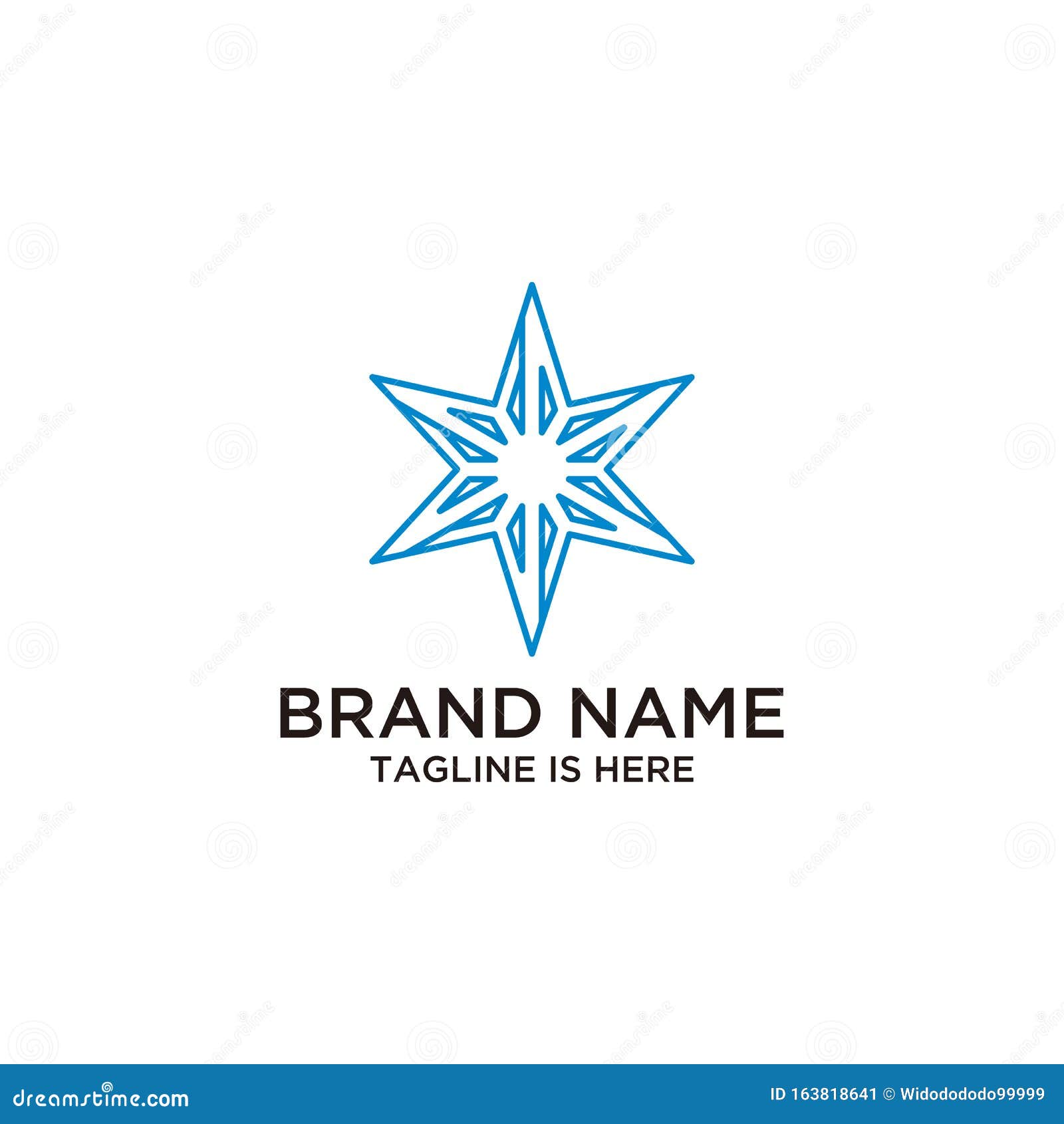 Creative Six Star Design Logo, Element Six Stock Vector - Illustration ...