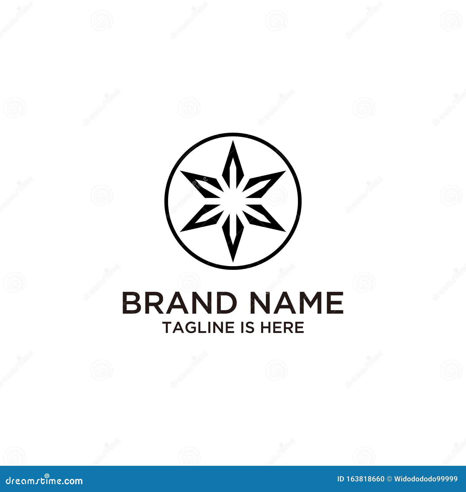 Creative Six Star Design Logo, Element Six Stock Vector - Illustration ...