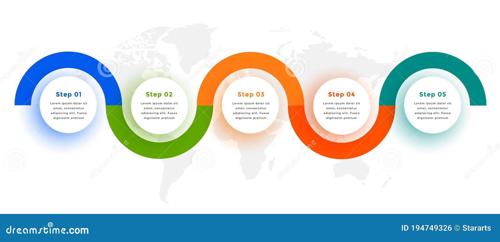 Creative Six Steps Circular Infographic Template Design Stock Vector ...