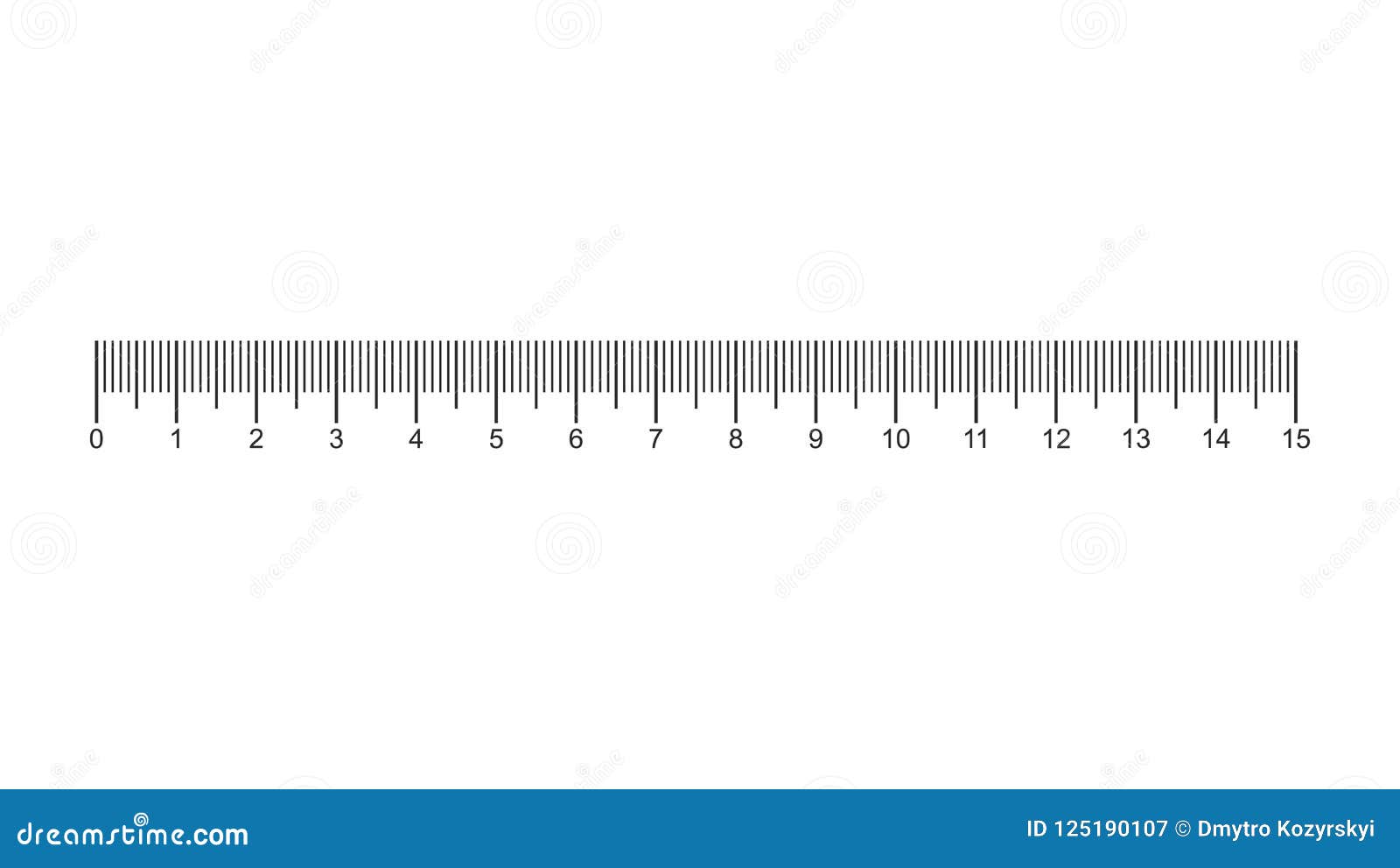 Scale, Markup For Rulers. Different Units Of Measurement. Vector ...