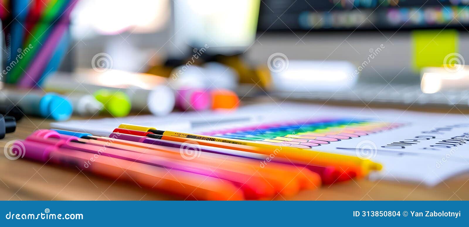 Creative Sketching with a Splash of Color and Technology Flair. Concept ...