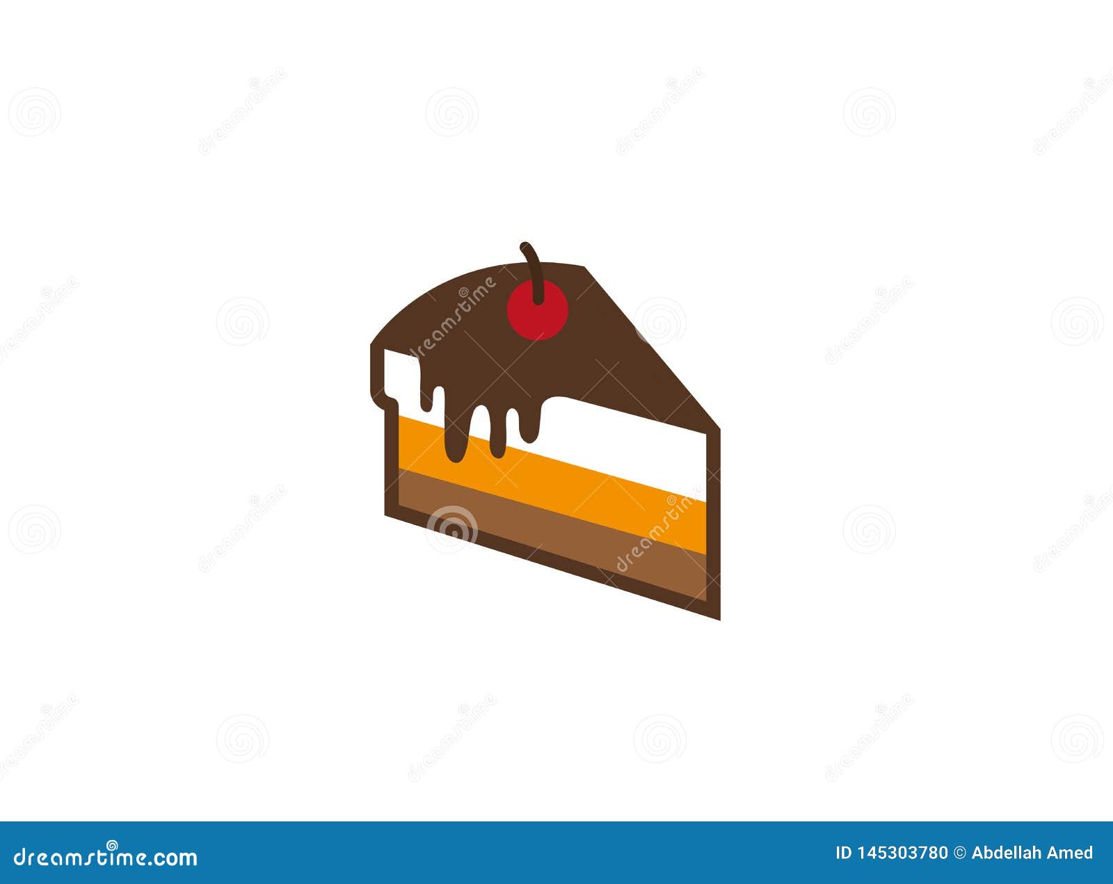 Creative Slice of Cake Logo Stock Vector - Illustration of celebration ...