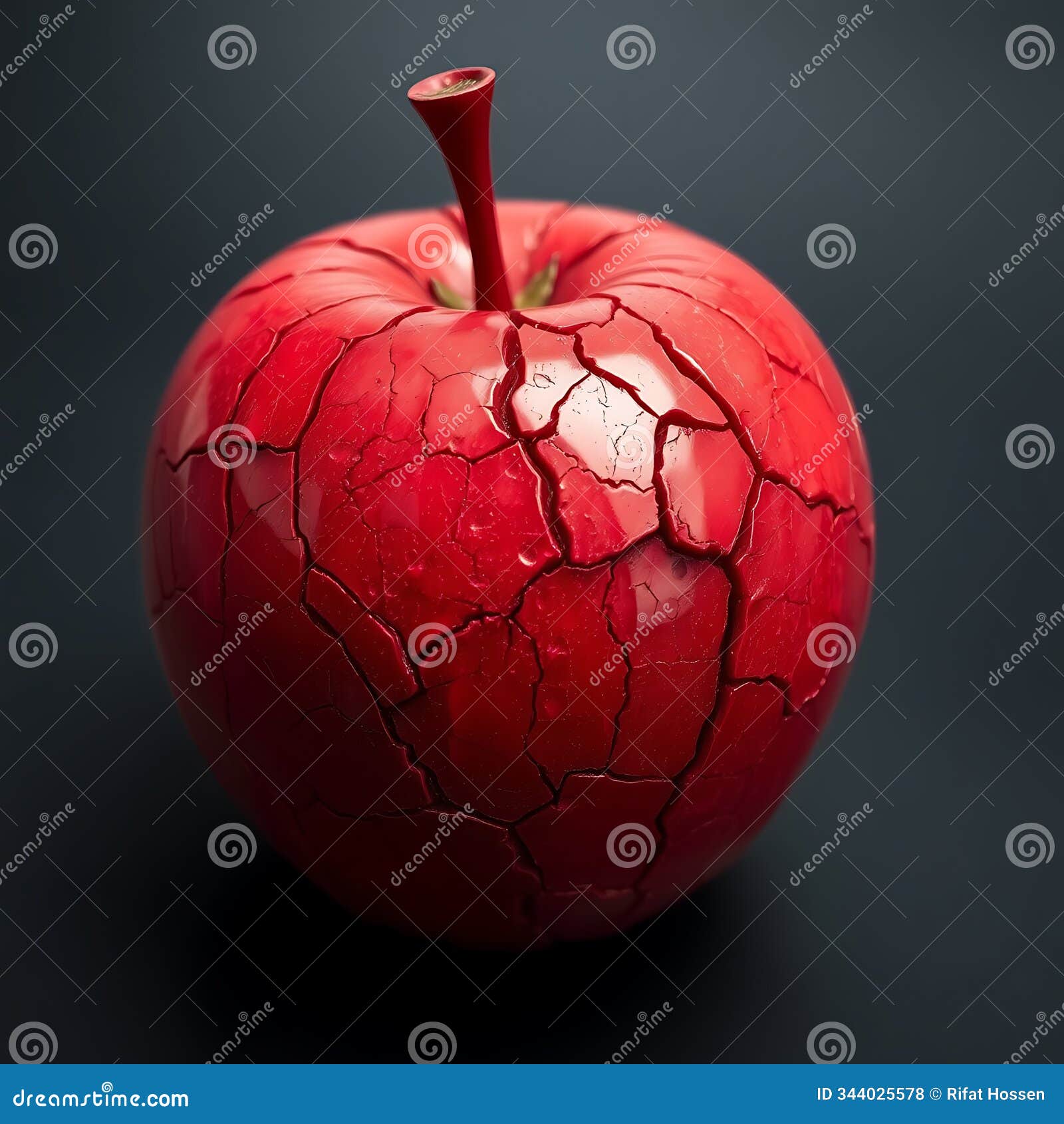 Creative Sliced Red Apple Sculpture with Vibrant Layers - Modern ...