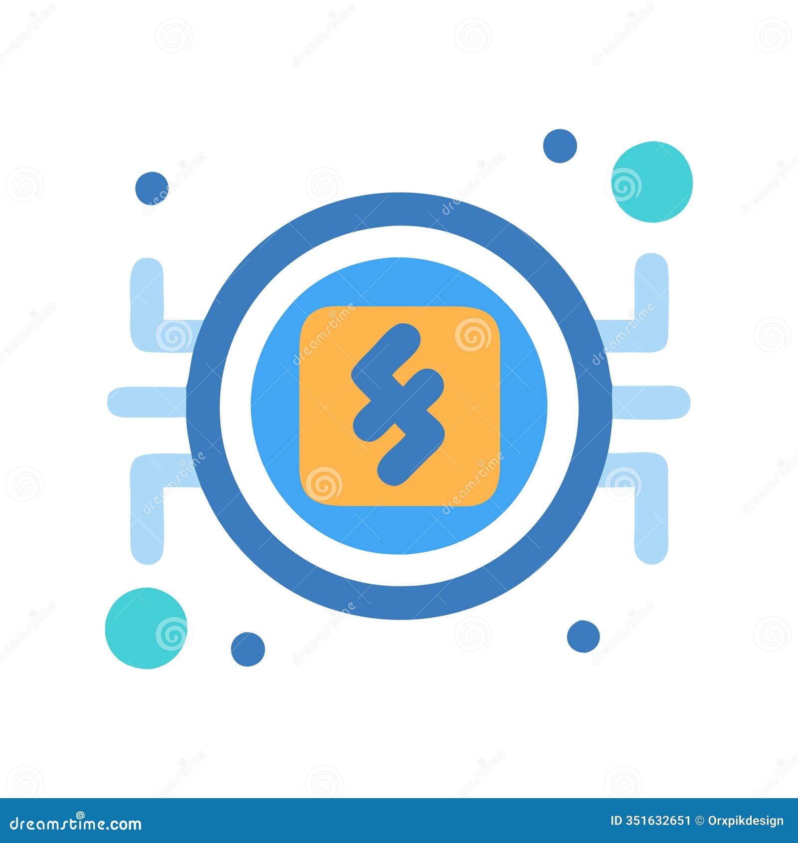 Creative Smart Ledger Symbol Icon Representation Stock Illustration ...