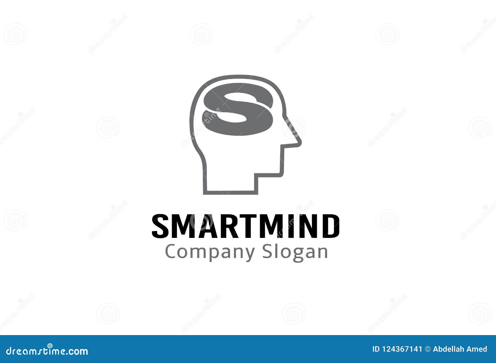 Smart Mind Head Logo Symbol Design Illustration Stock Vector ...