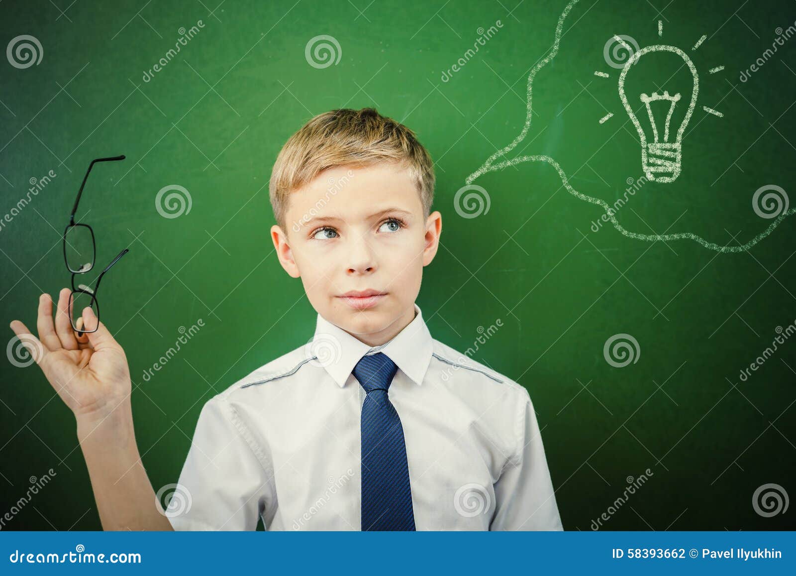 Smart Schoolboy Showing The Mass-energy Equivalence Royalty-Free Stock ...