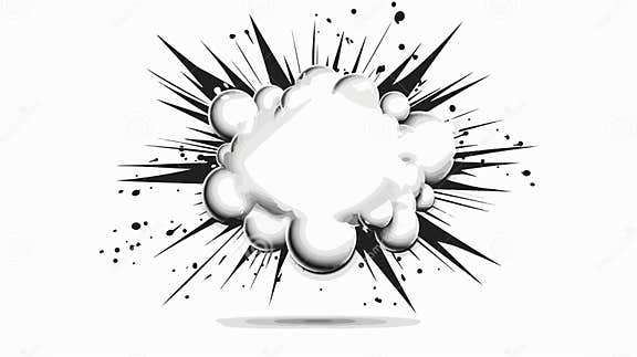 A Creative Smash Bubble Speech Shape Illustrated As a Decorative Vector ...