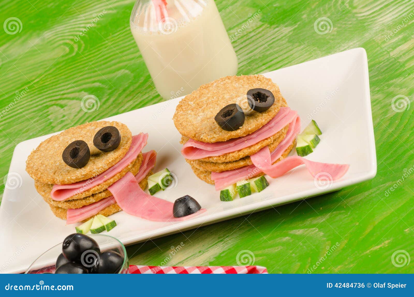 Creative snack stock photo. Image of serving, kids, sandwich - 42484736