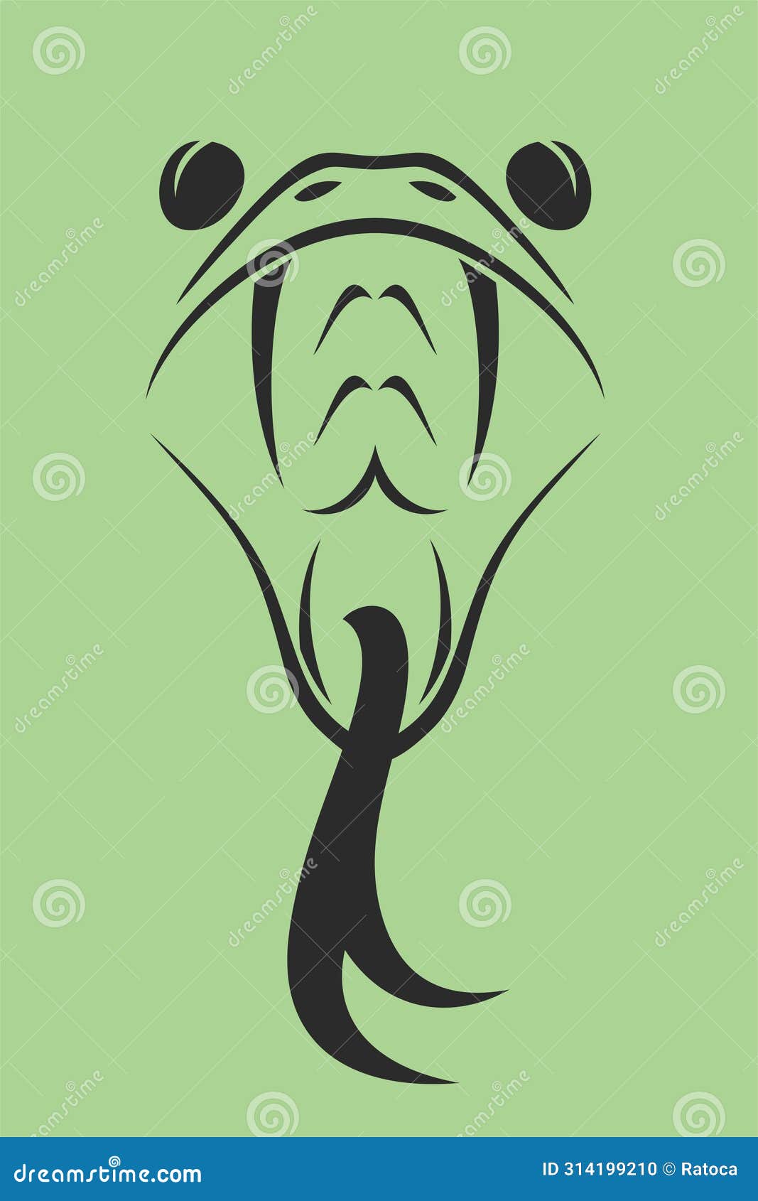 Creative Snake Illustration Stock Vector - Illustration of poison ...