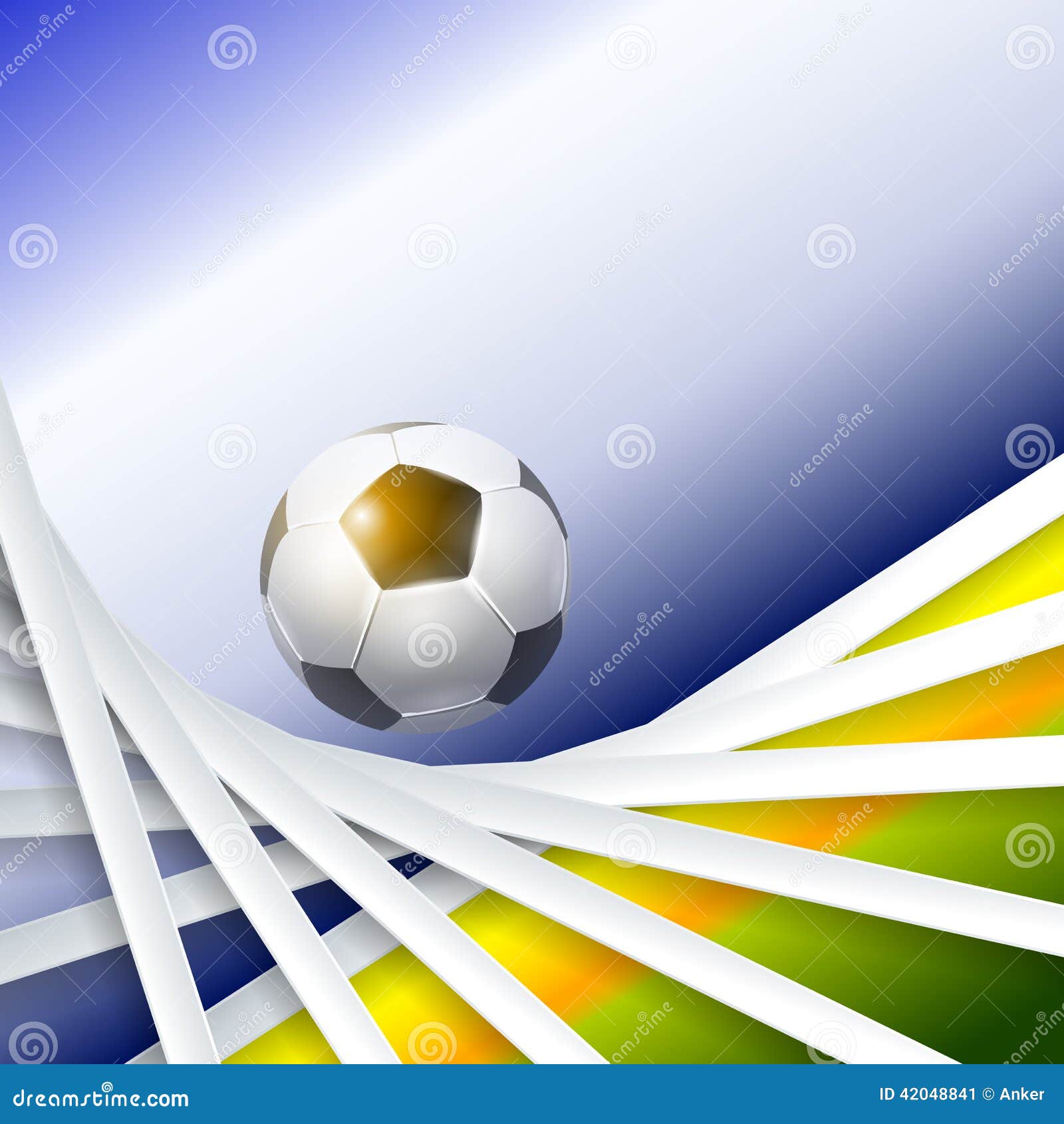 Creative Soccer Vector Design Stock Vector - Illustration of blue ...