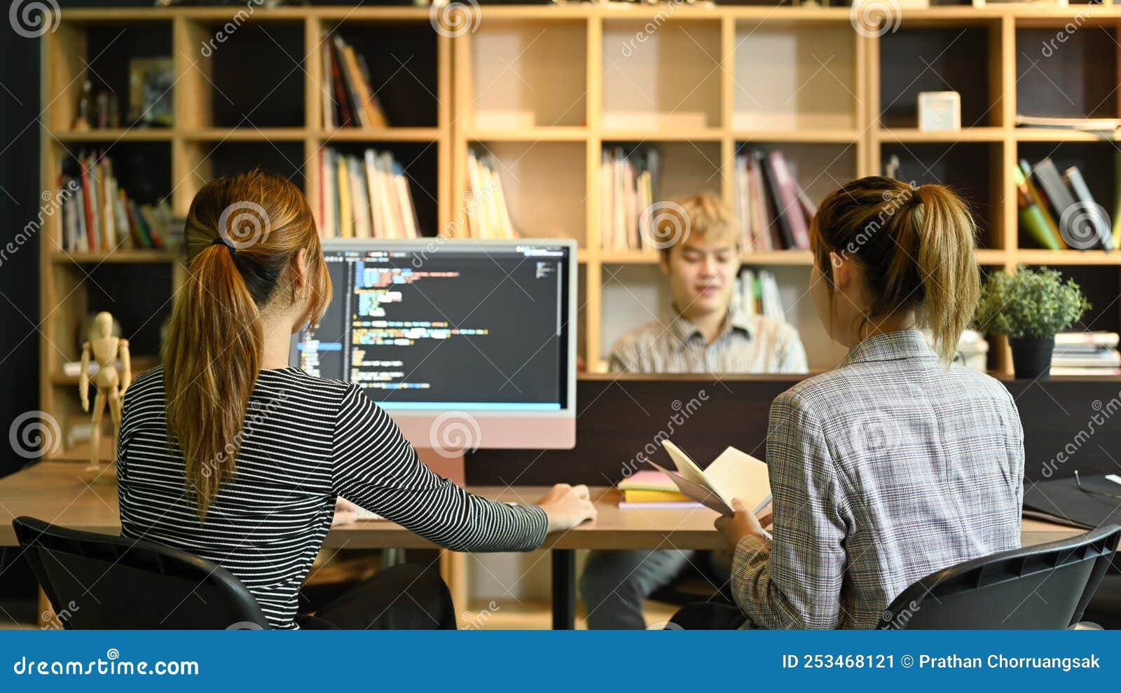 Creative Software Development Team Working with Data Debugging ...