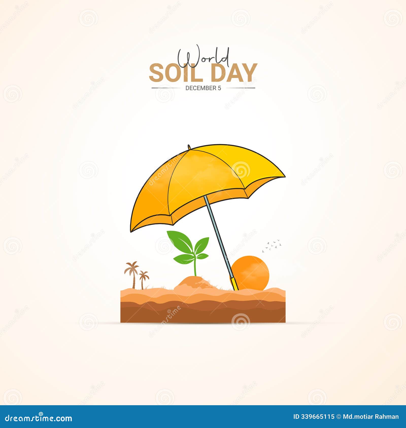 Creative Soil Lettering With Dynamic Earthy Textures And Rocks Stock ...