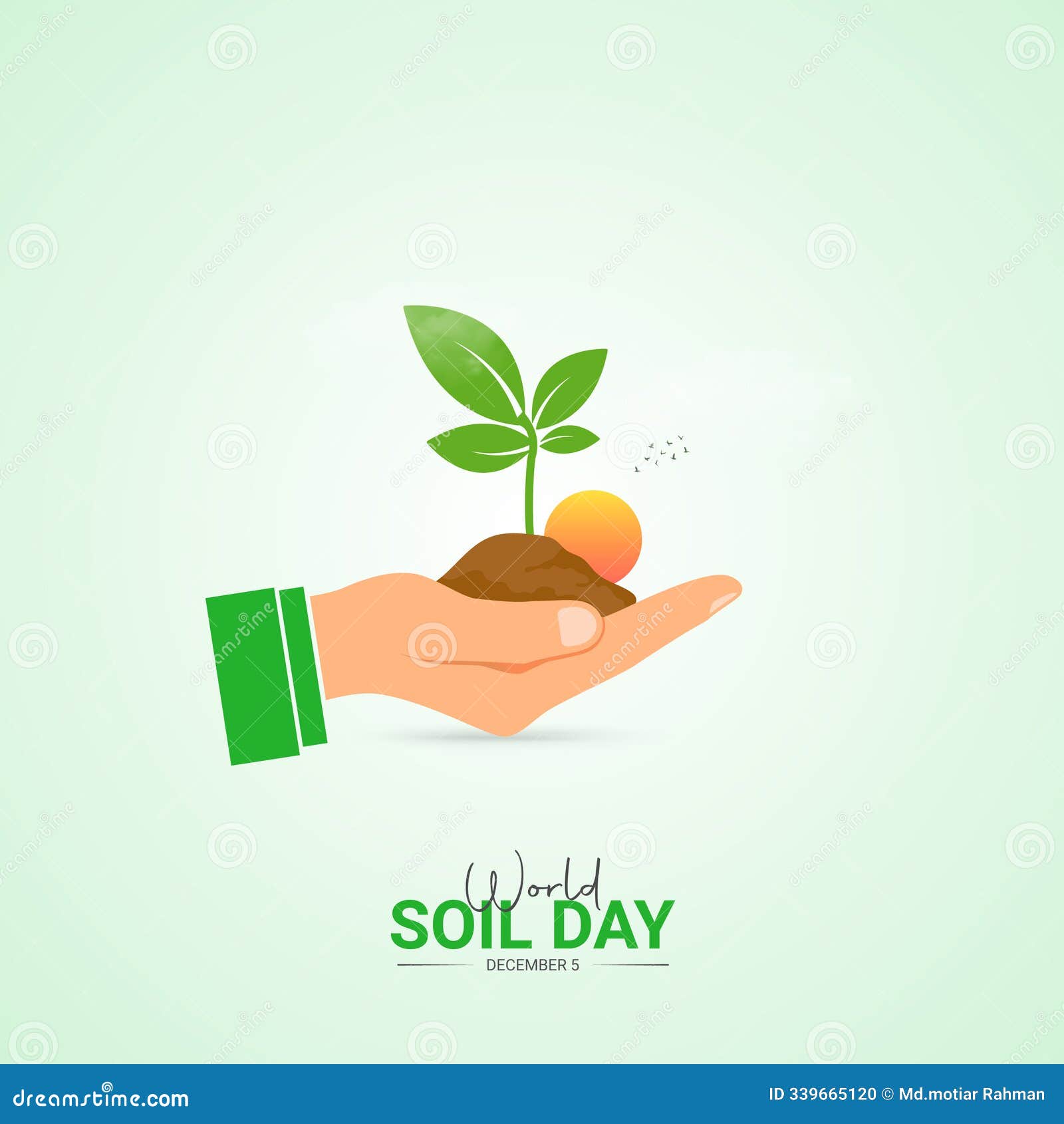 Creative Soil Lettering With Dynamic Earthy Textures And Rocks Stock ...