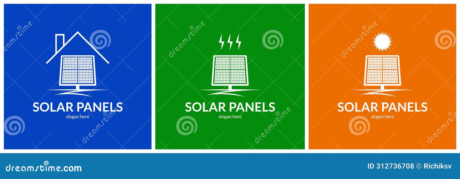 Creative Solar Panels Installation Logo Stock Vector - Illustration of ...